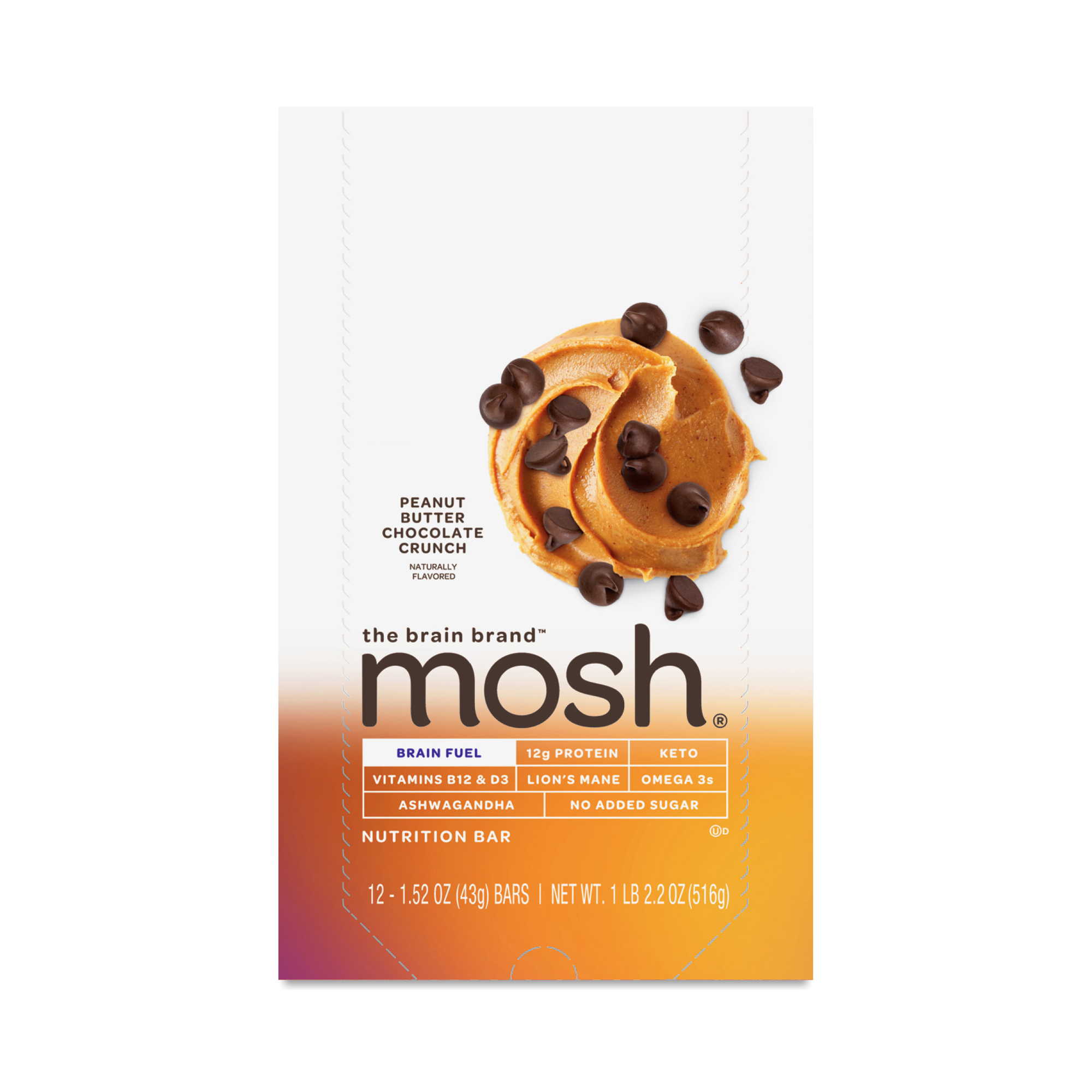 Mosh Protein Bar, Peanut Butter Chocolate Crunch | Thrive Market