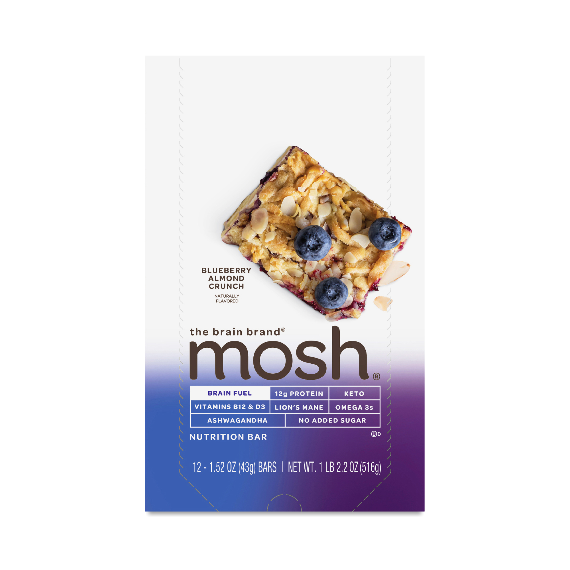 Mosh Protein Bar, Blueberry Almond Crunch | Thrive Market