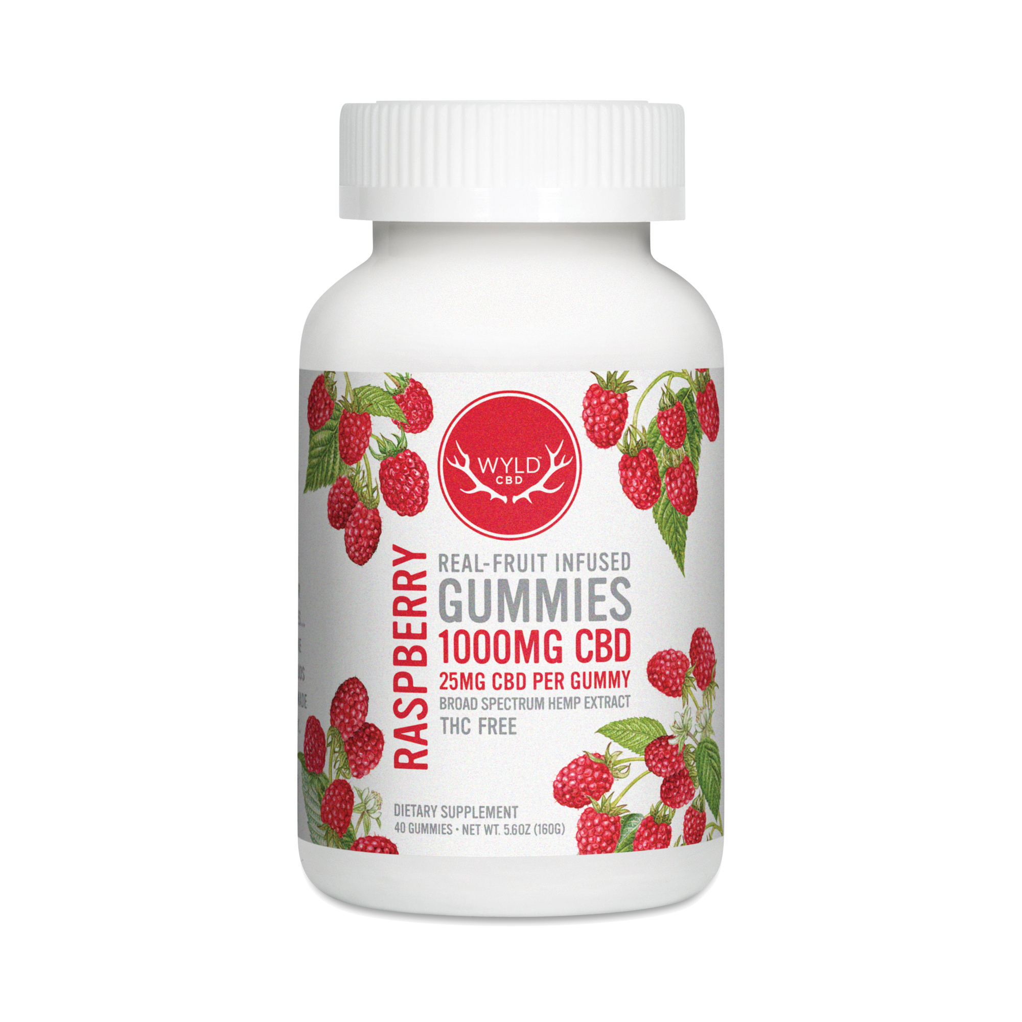 WYLD CBD Gummies CBD, Raspberry | Thrive Market