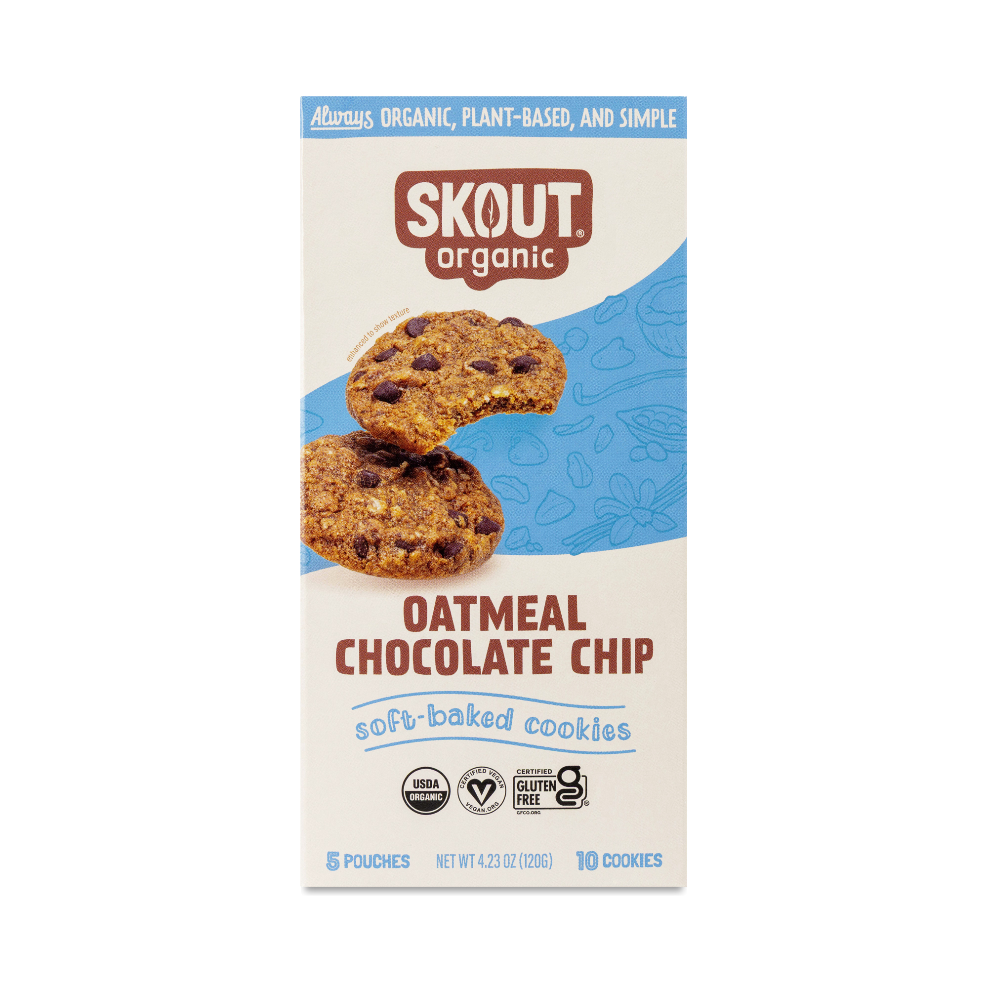 Skout Organic Soft Baked Cookies, Oatmeal Chocolate Chip | Thrive Market