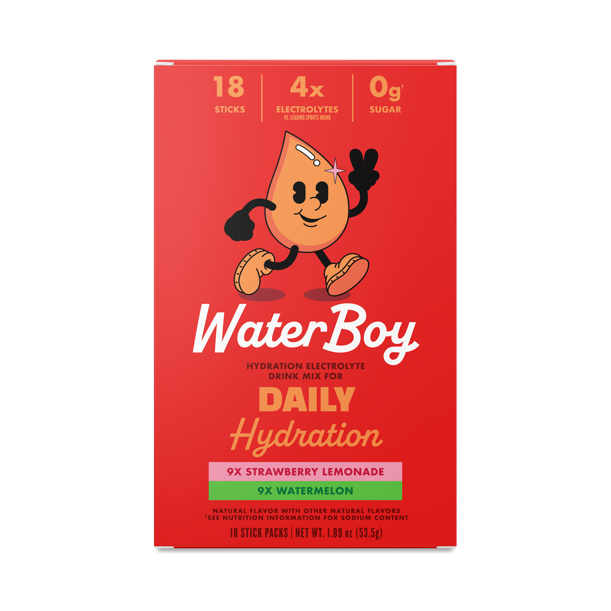 Waterboy Daily Hydration Electrolyte Drink Mix, Variety Pack | Thrive ...