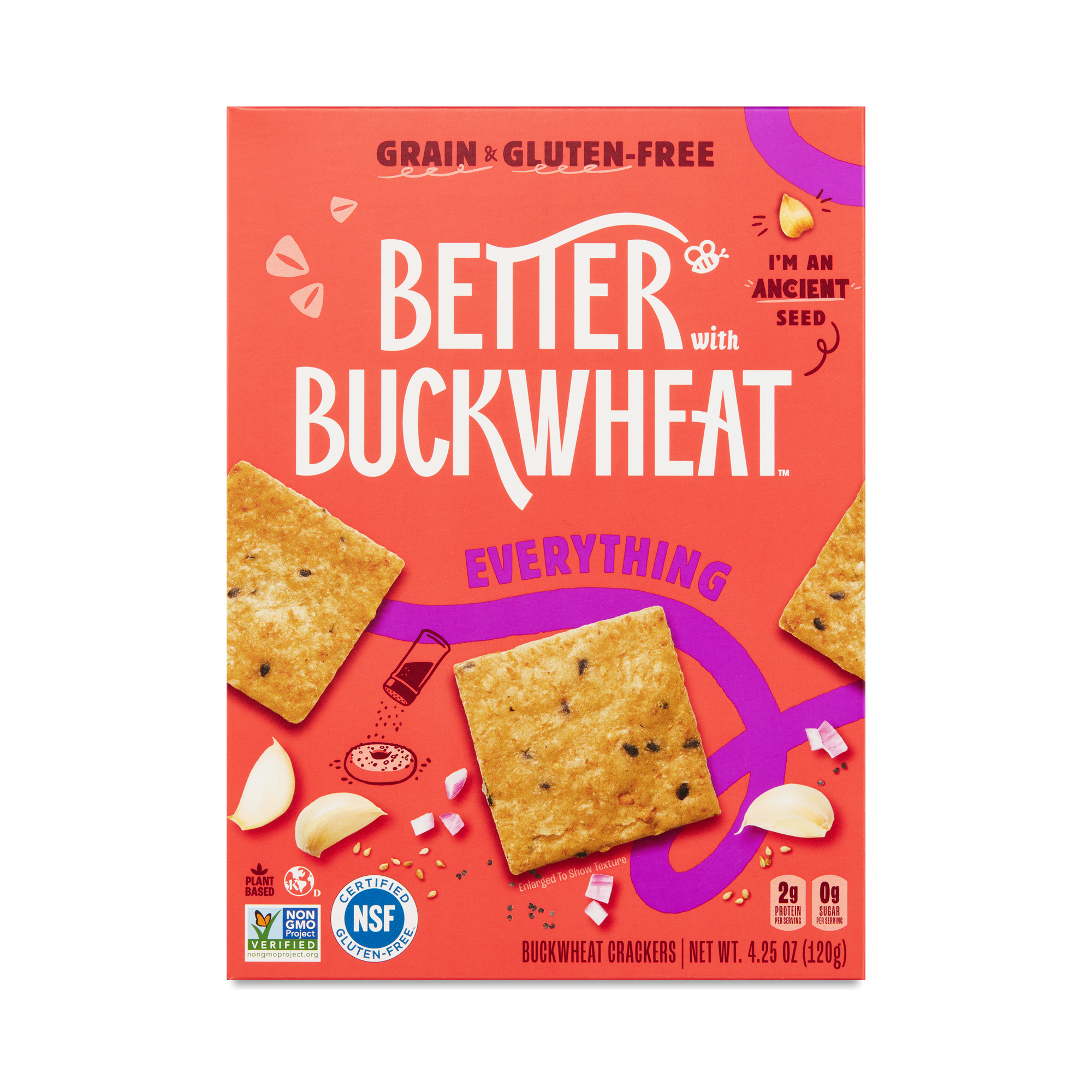Better With Buckwheat Buckwheat Crackers, Everything | Thrive Market