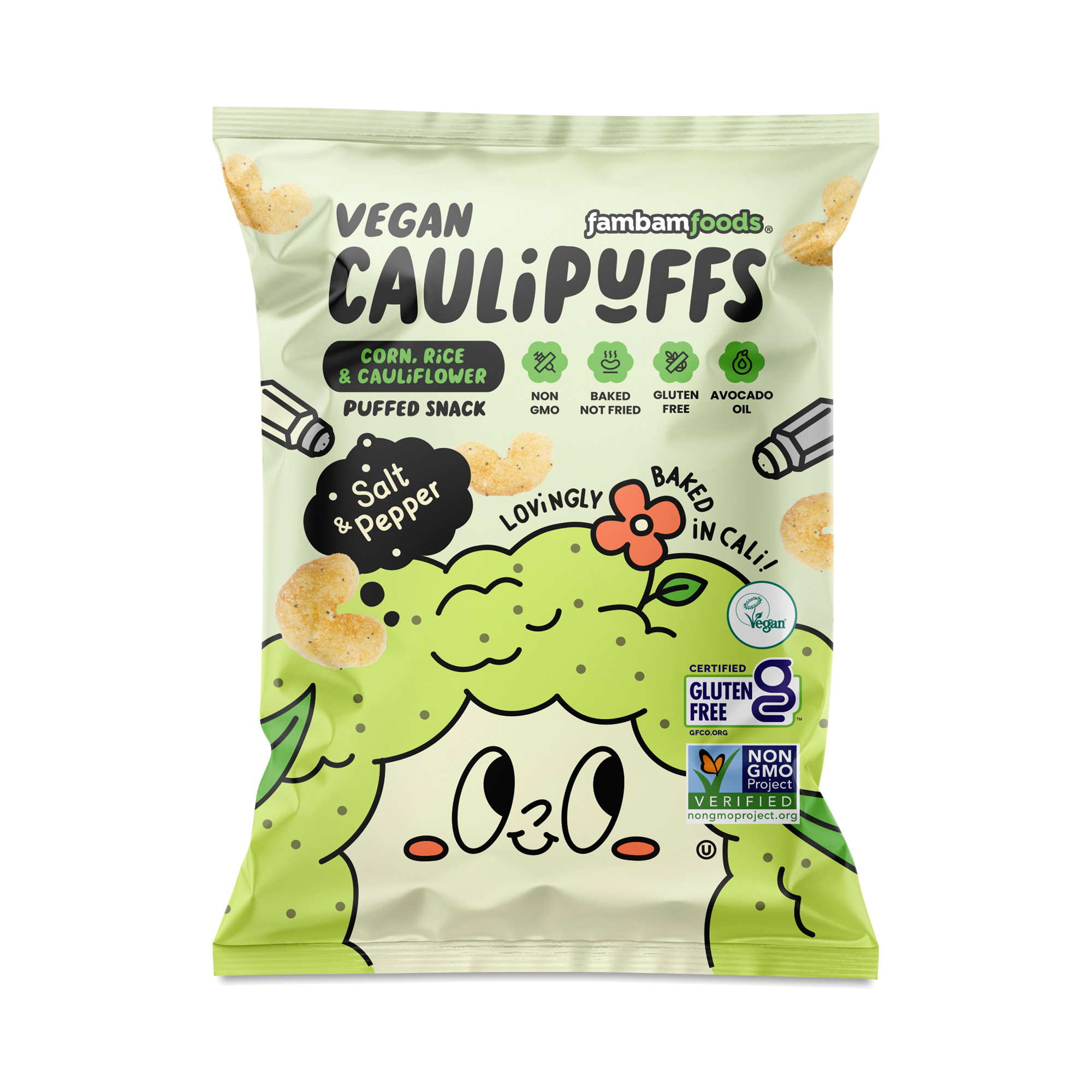 CauliPuffs Puffed Snack, Salt & Pepper | Thrive Market