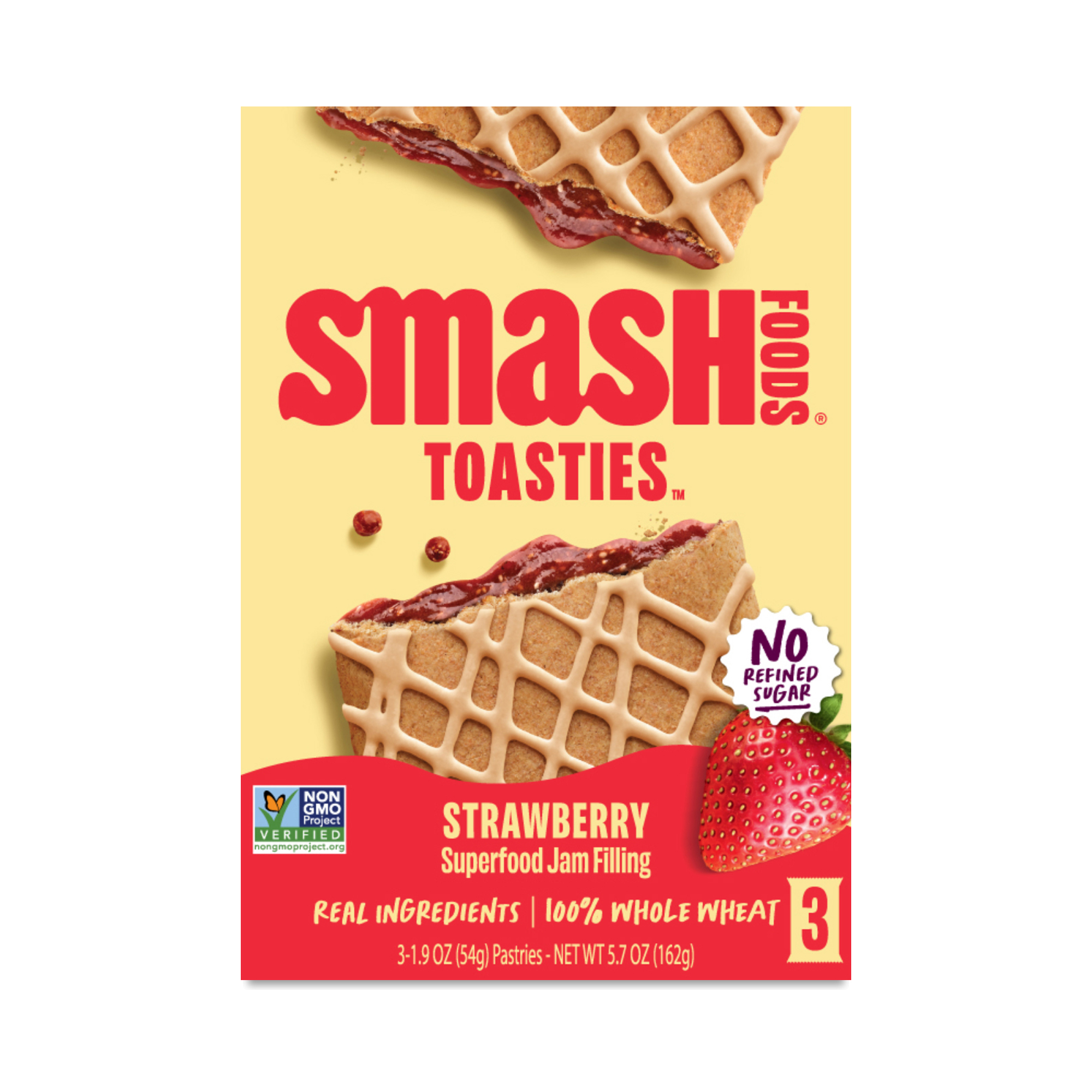 Smash Foods Toasties, Strawberry | Thrive Market
