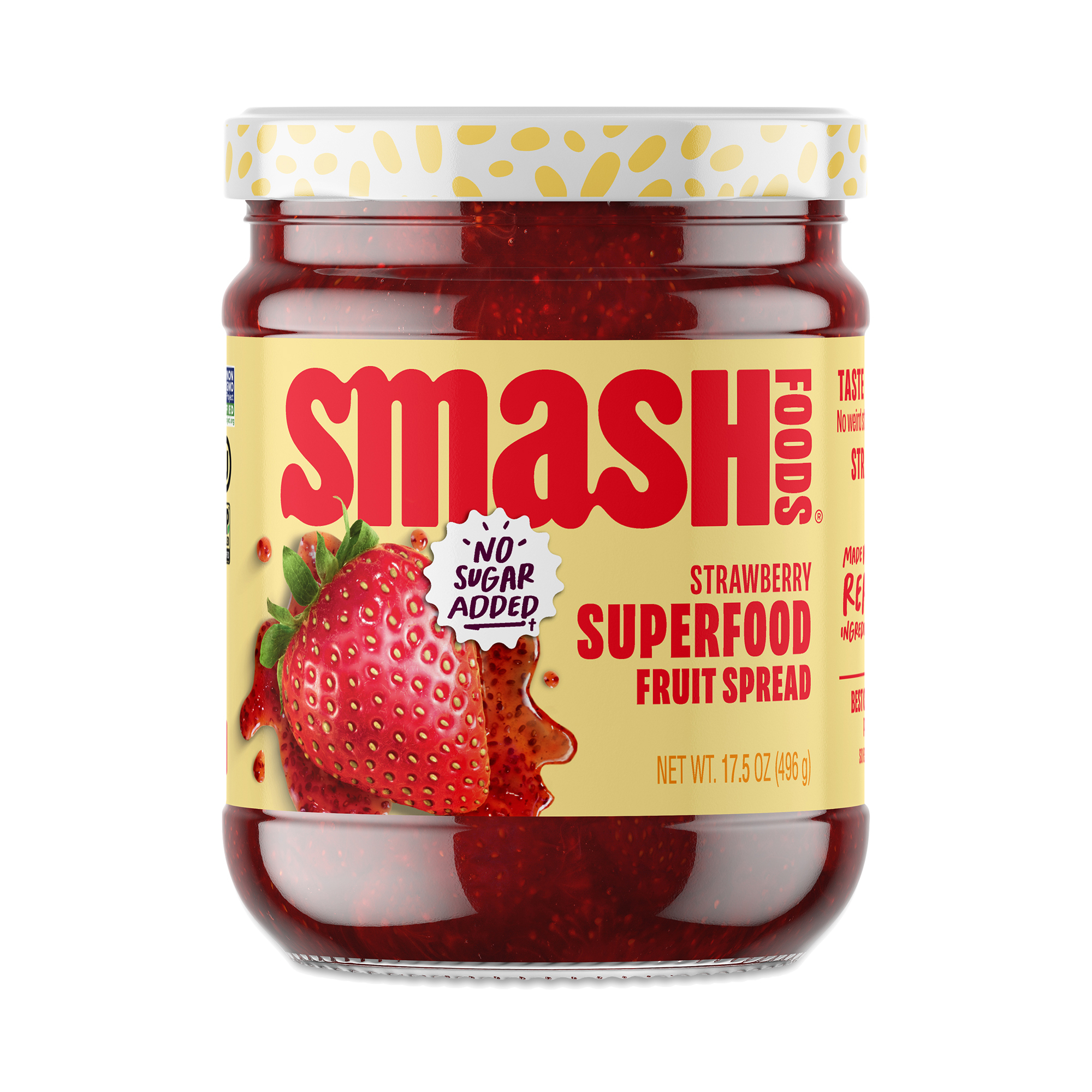Smash Foods Superfood Fruit Spread, Strawberry, Value Size | Thrive Market