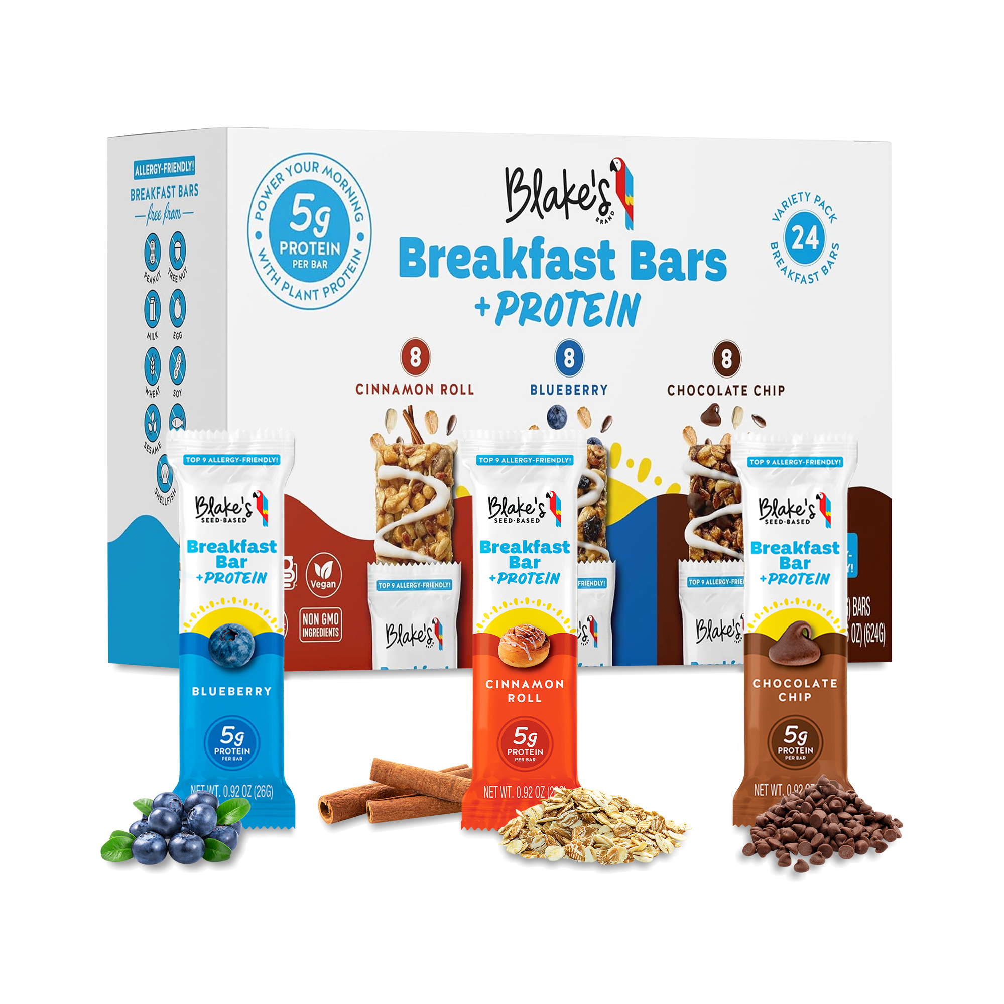Blake's Seed Based Breakfast Bars + Protein, Variety Pack | Thrive Market