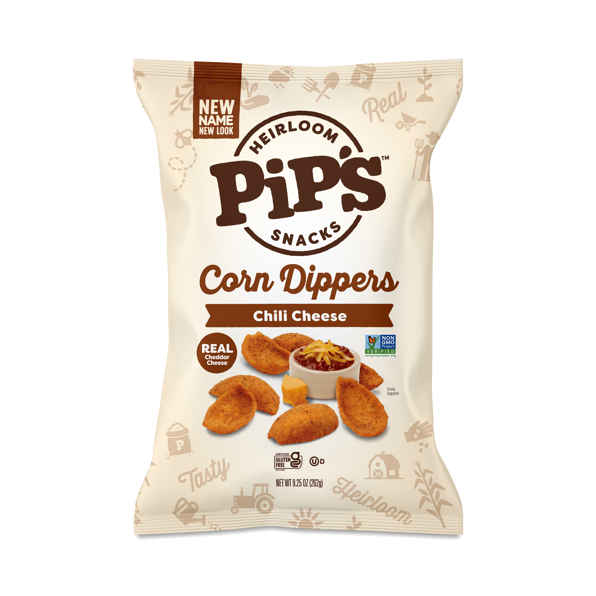 Pip's Heirloom Snacks Corn Dippers, Chili Cheese | Thrive Market