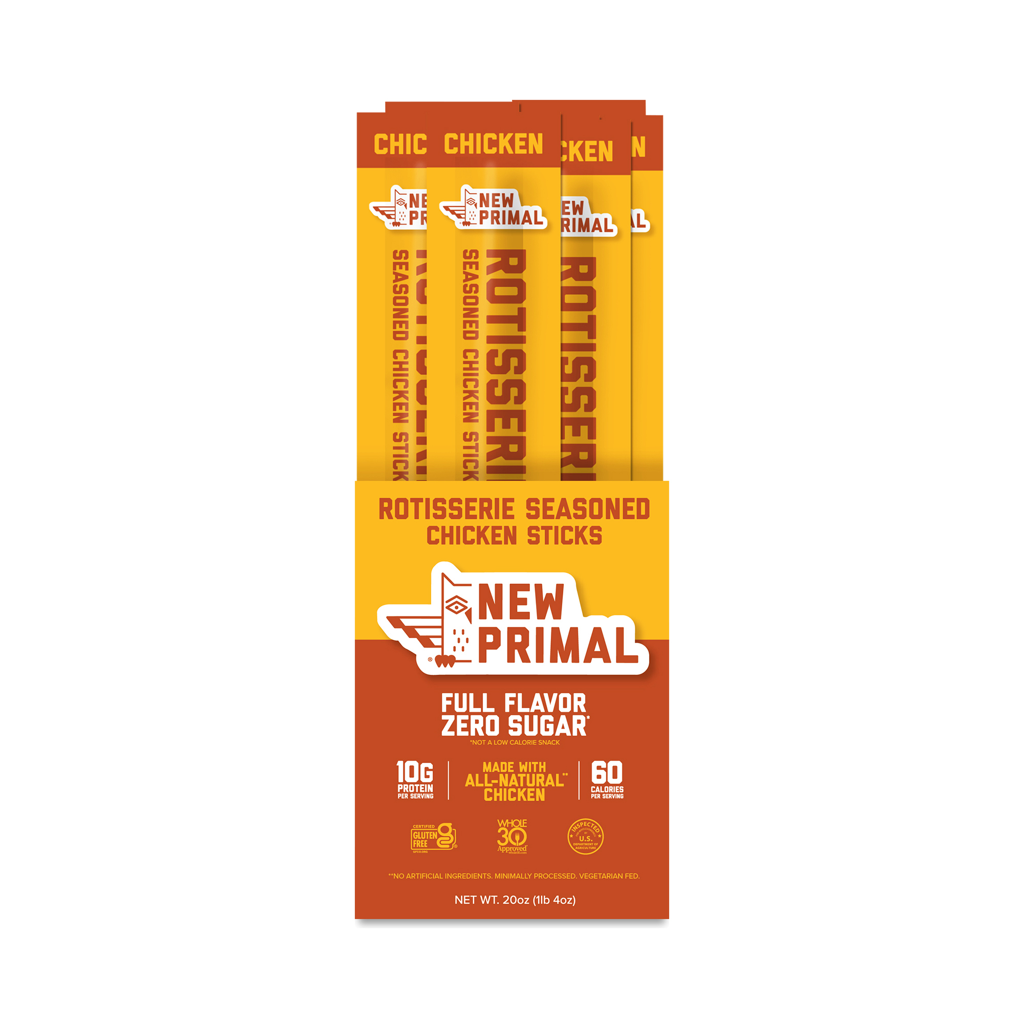 The New Primal Chicken Sticks, Rotisserie Seasoned | Thrive Market