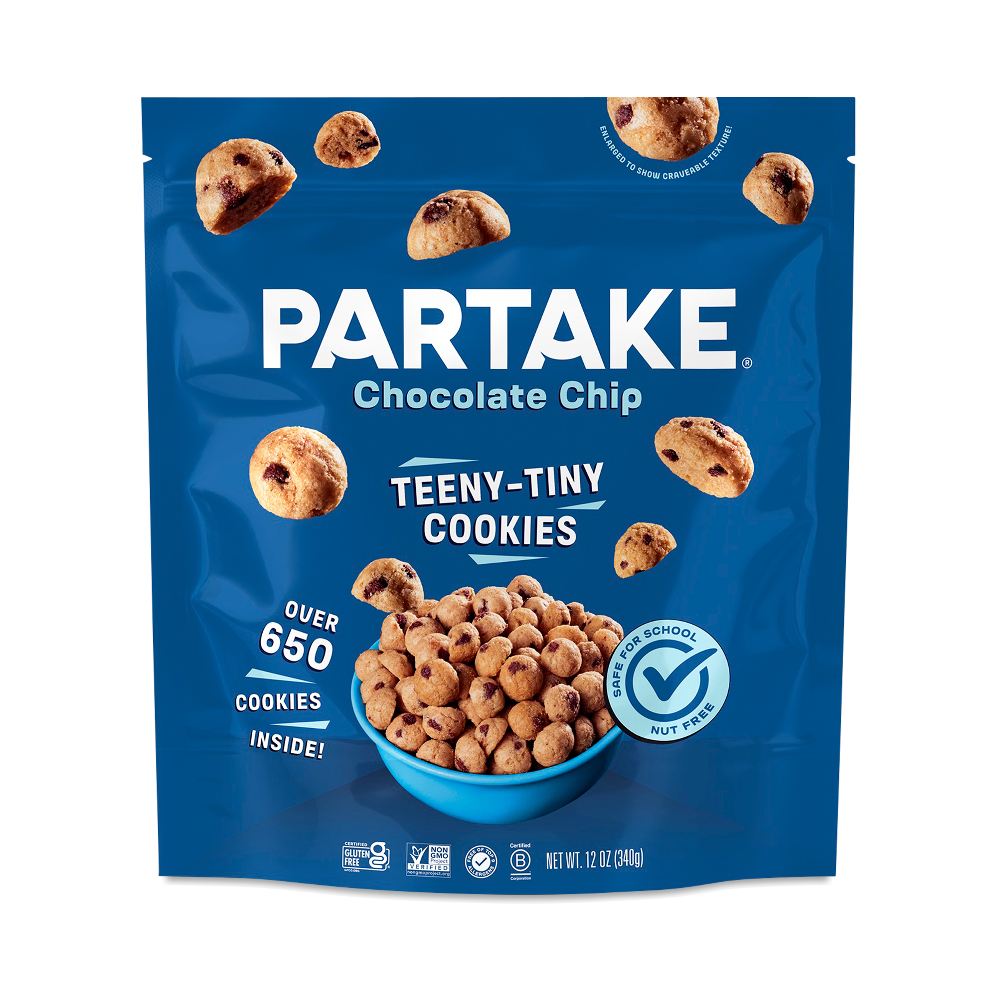 Partake Foods Teeny Tiny Cookies, Chocolate Chip | Thrive Market