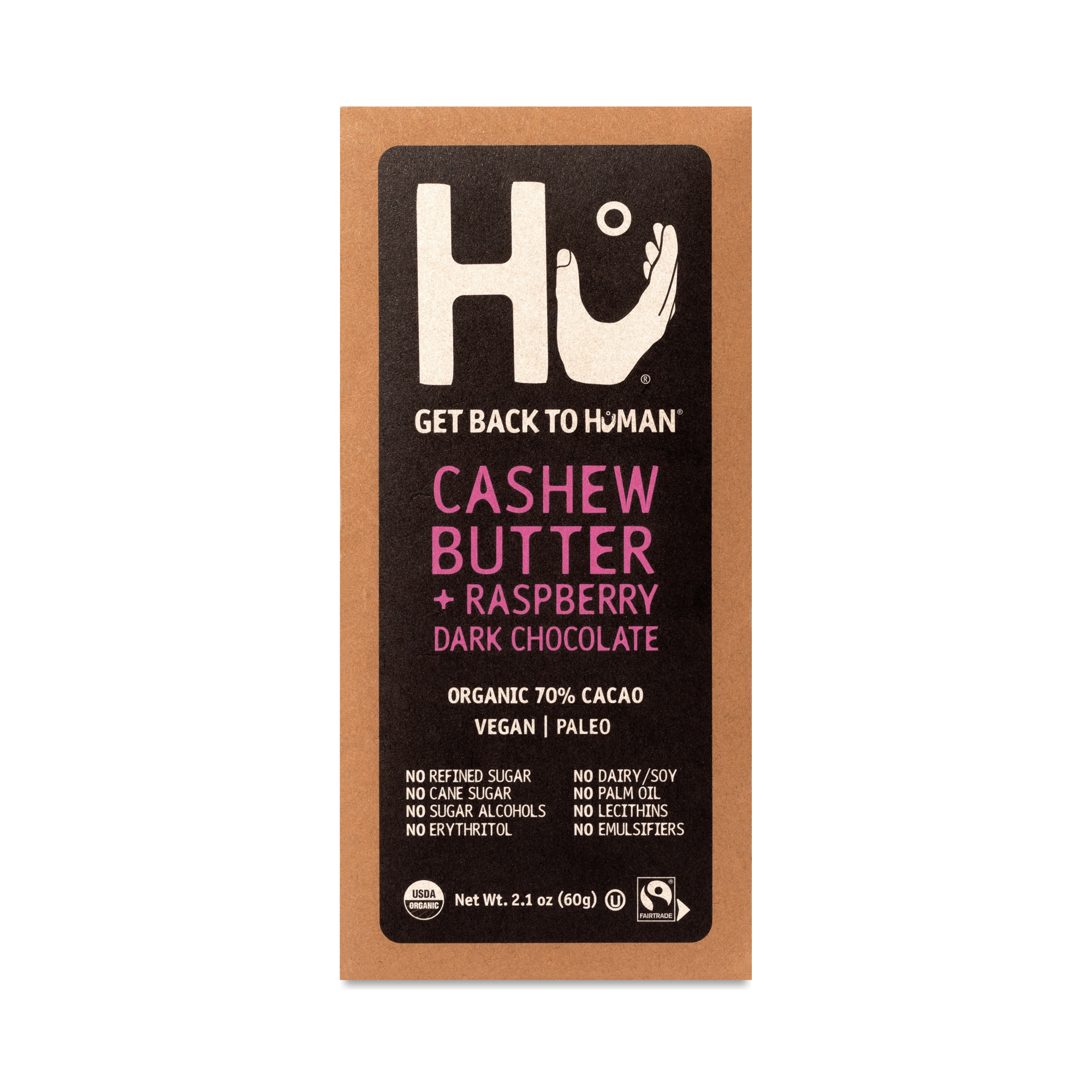 Hu Dark Chocolate Bar, Cashew Butter & Raspberry | Thrive Market