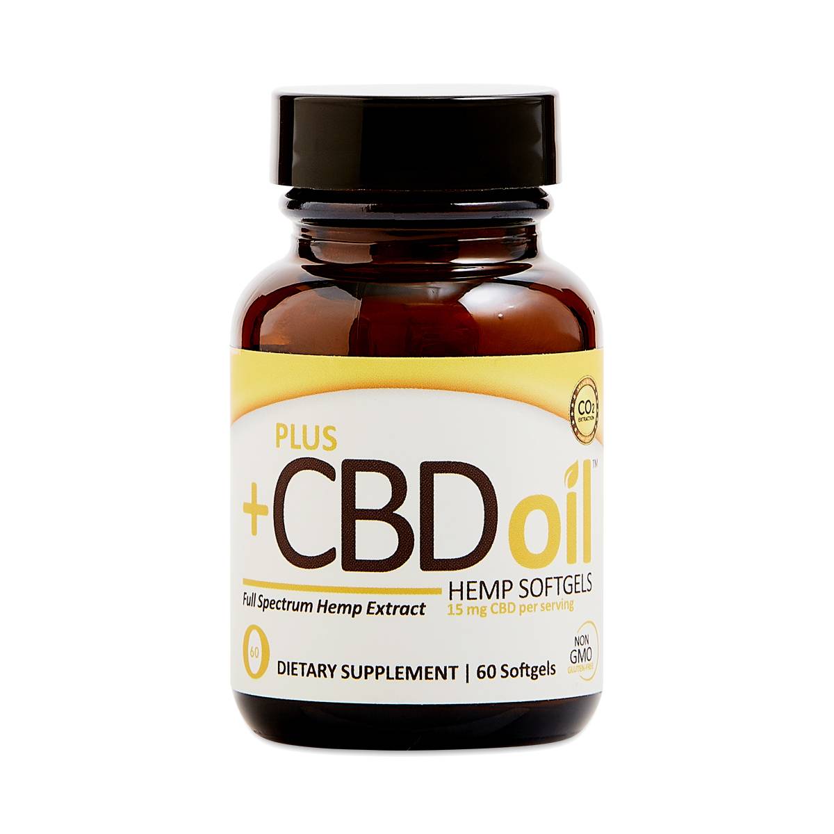 PlusCBD Oil Hemp Softgels, 15mg - Thrive Market