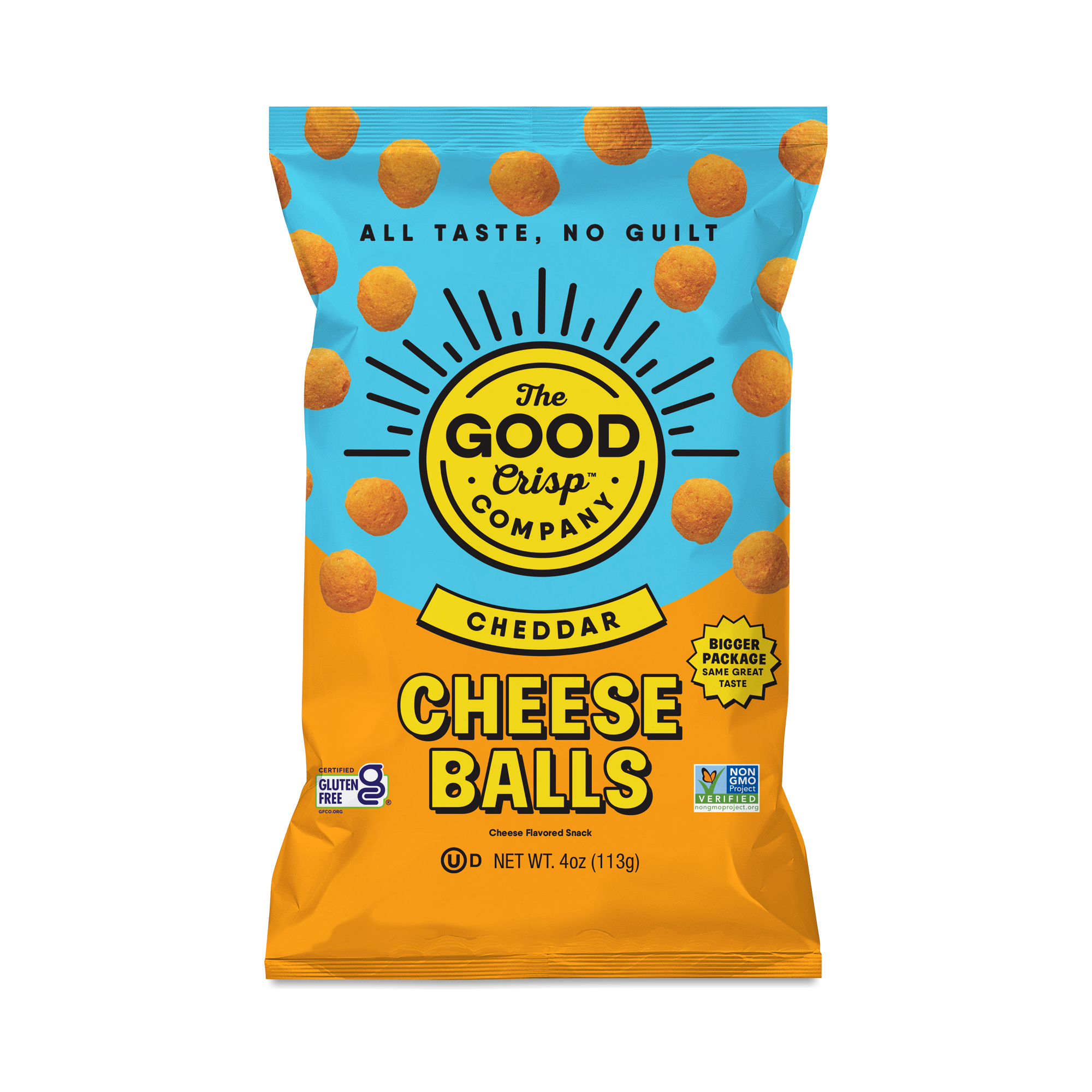 The Good Crisp Company Cheese Balls, Cheddar | Thrive Market