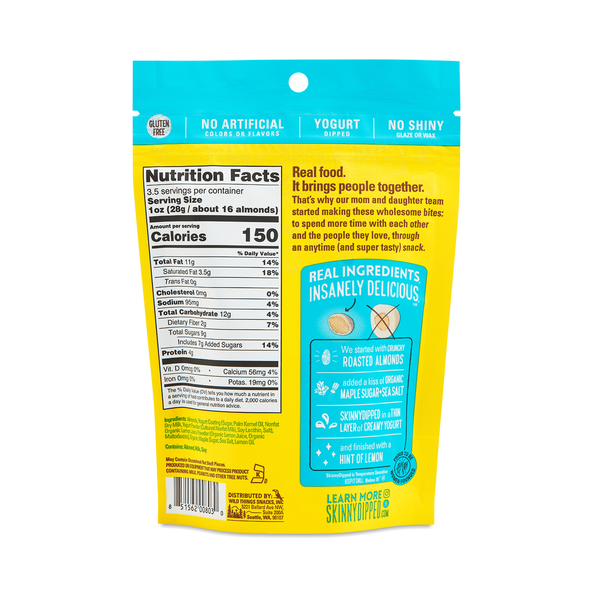SkinnyDipped Lemon Bliss Almonds | Thrive Market