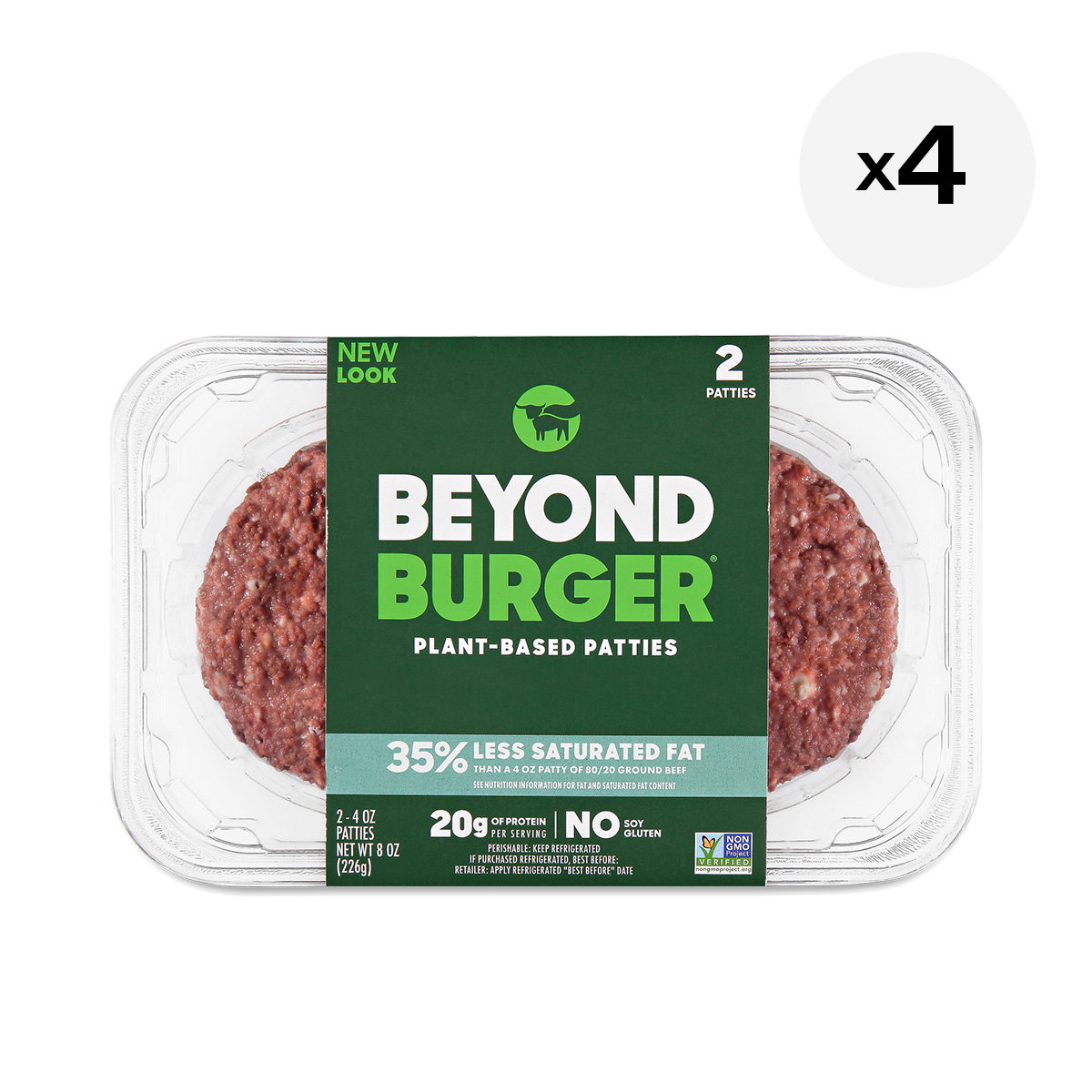 Beyond Meat Beyond Burger Plant-Based Patties, 4 Pack | Thrive Market