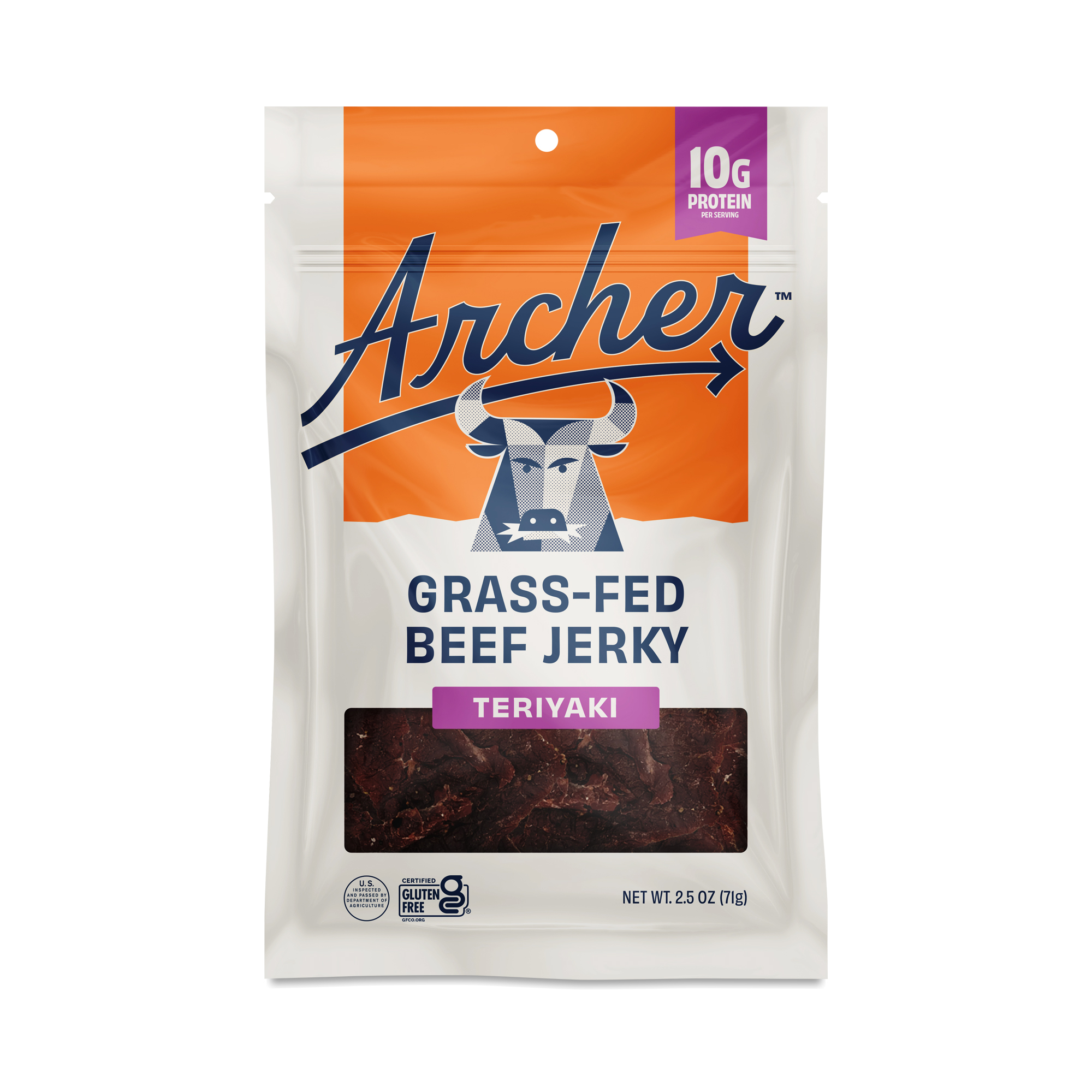 Archer Country Archer, Grass-Fed Beef Jerky, Teriyaki | Thrive Market