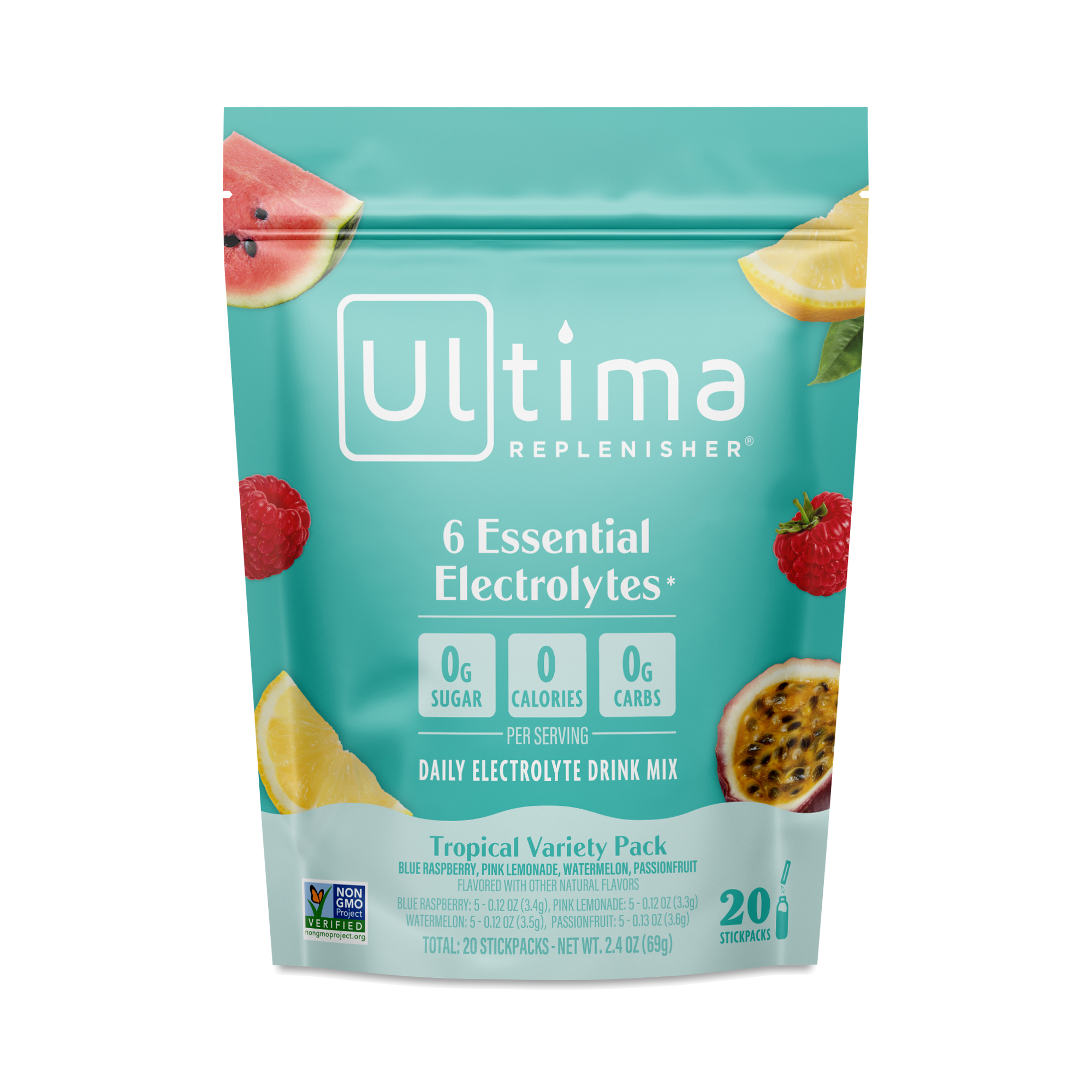 Ultima Replenisher Electrolyte Powder, Tropical Variety Pack | Thrive ...