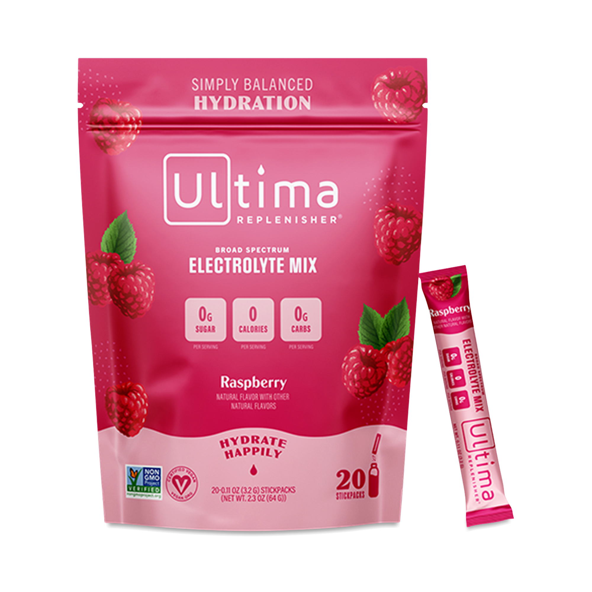 Ultima Replenisher Electrolyte Powder, Raspberry | Thrive Market