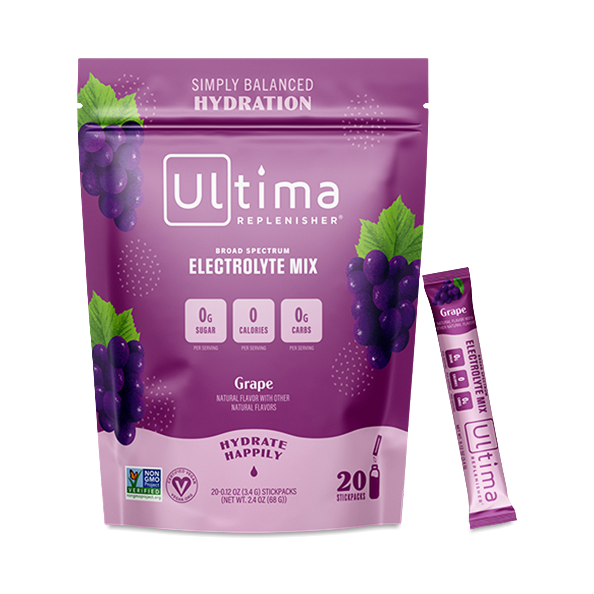 Ultima Replenisher Electrolyte Powder, Grape | Thrive Market