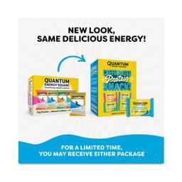 Quantum Energy Squares Caffeine & Protein Bars, Best Seller Variety Pack | Thrive Market