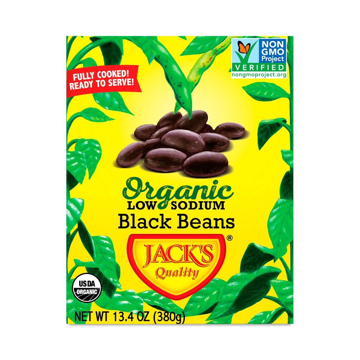 Jack's Quality Organic Black Beans, Low Sodium - Thrive Market