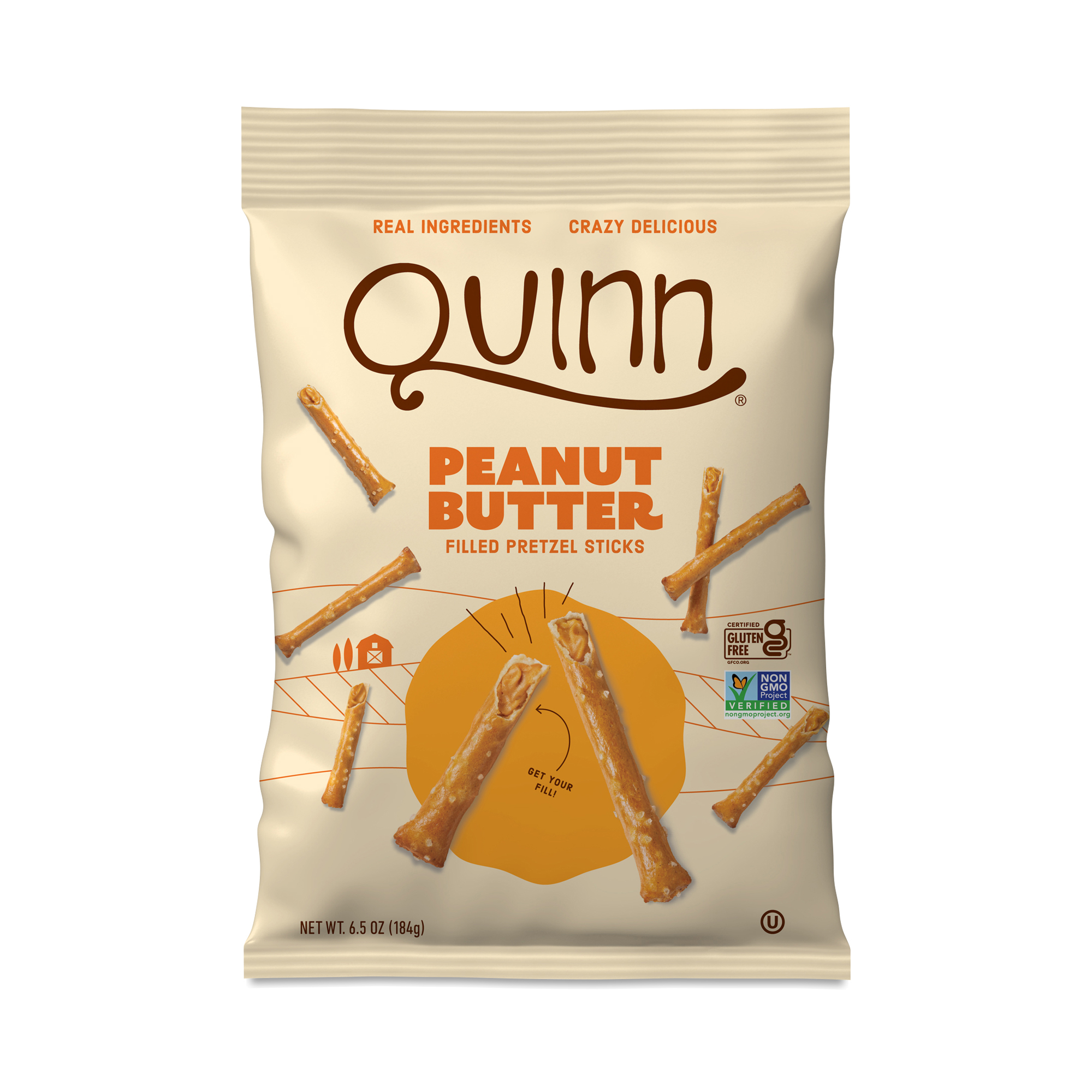 Quinn Snacks Peanut Butter Filled Pretzel Sticks | Thrive Market