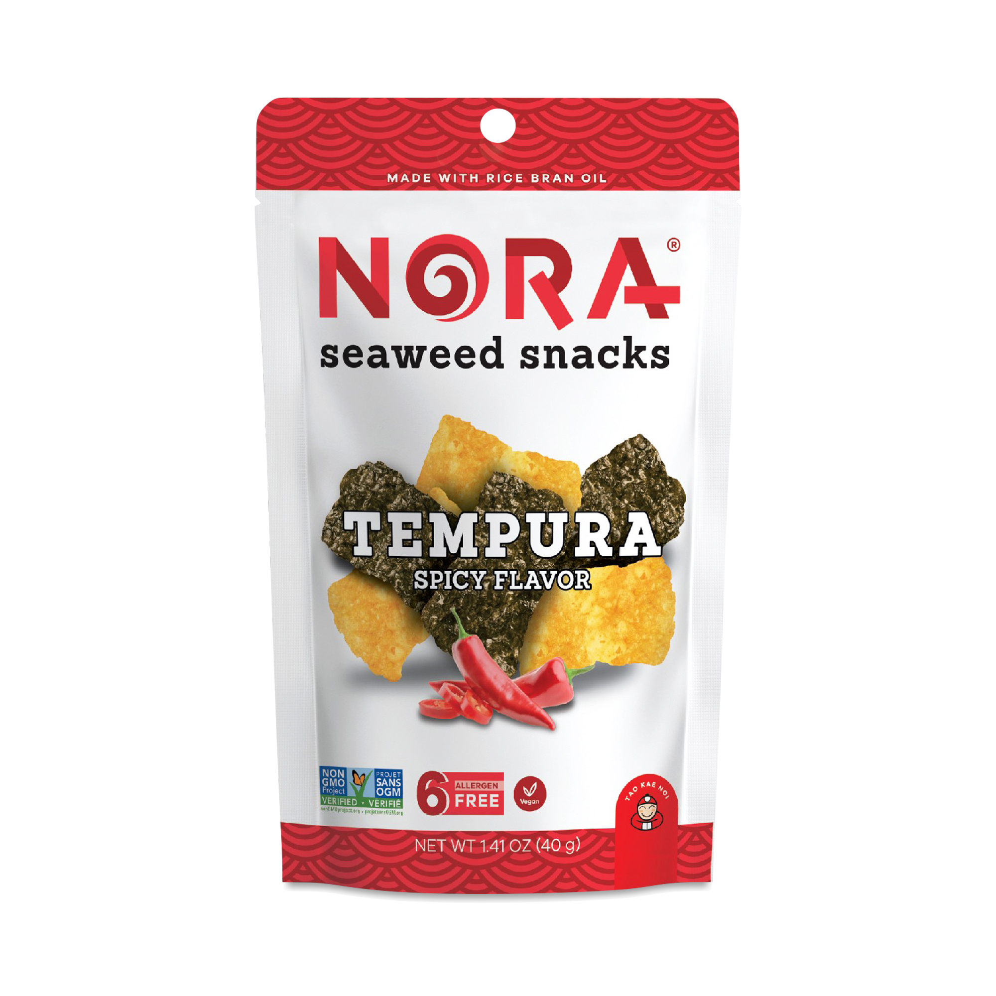 Nora Seaweed Snacks, Tempura Spicy | Thrive Market