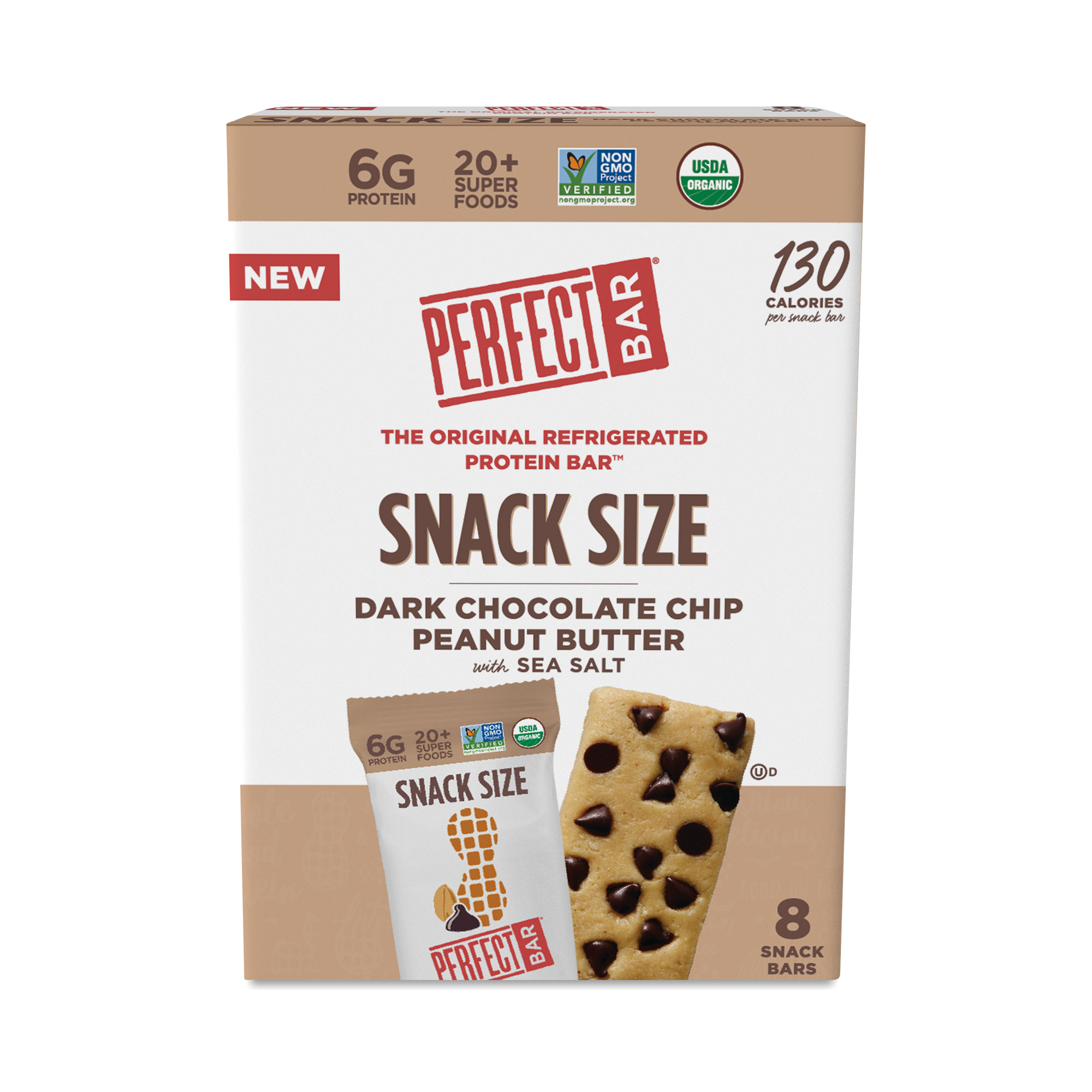 Perfect Snacks Protein Bars, Dark Chocolate Chip Peanut Butter, Snack ...