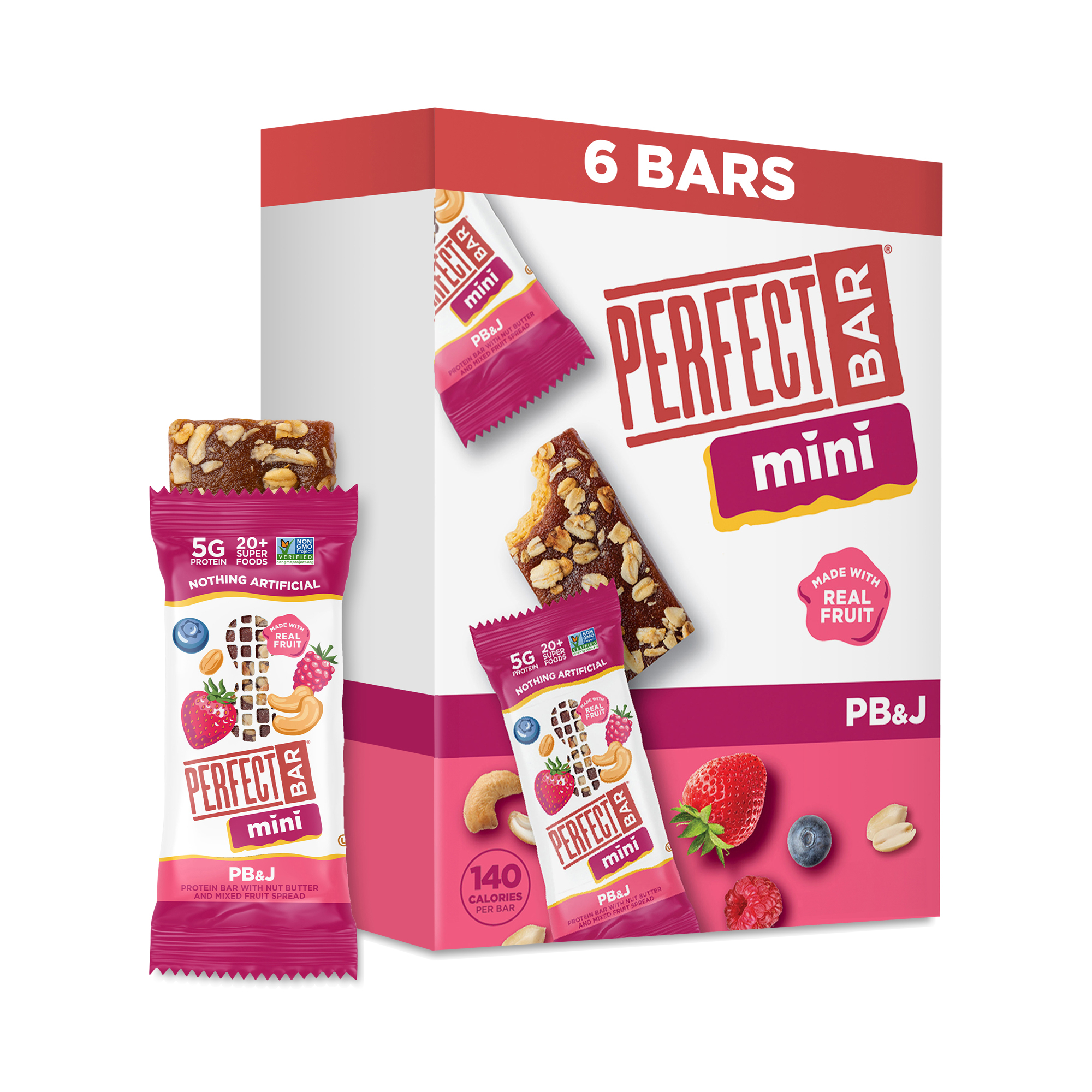 Perfect Snacks Protein Bars, PB&J, Mini Size | Thrive Market