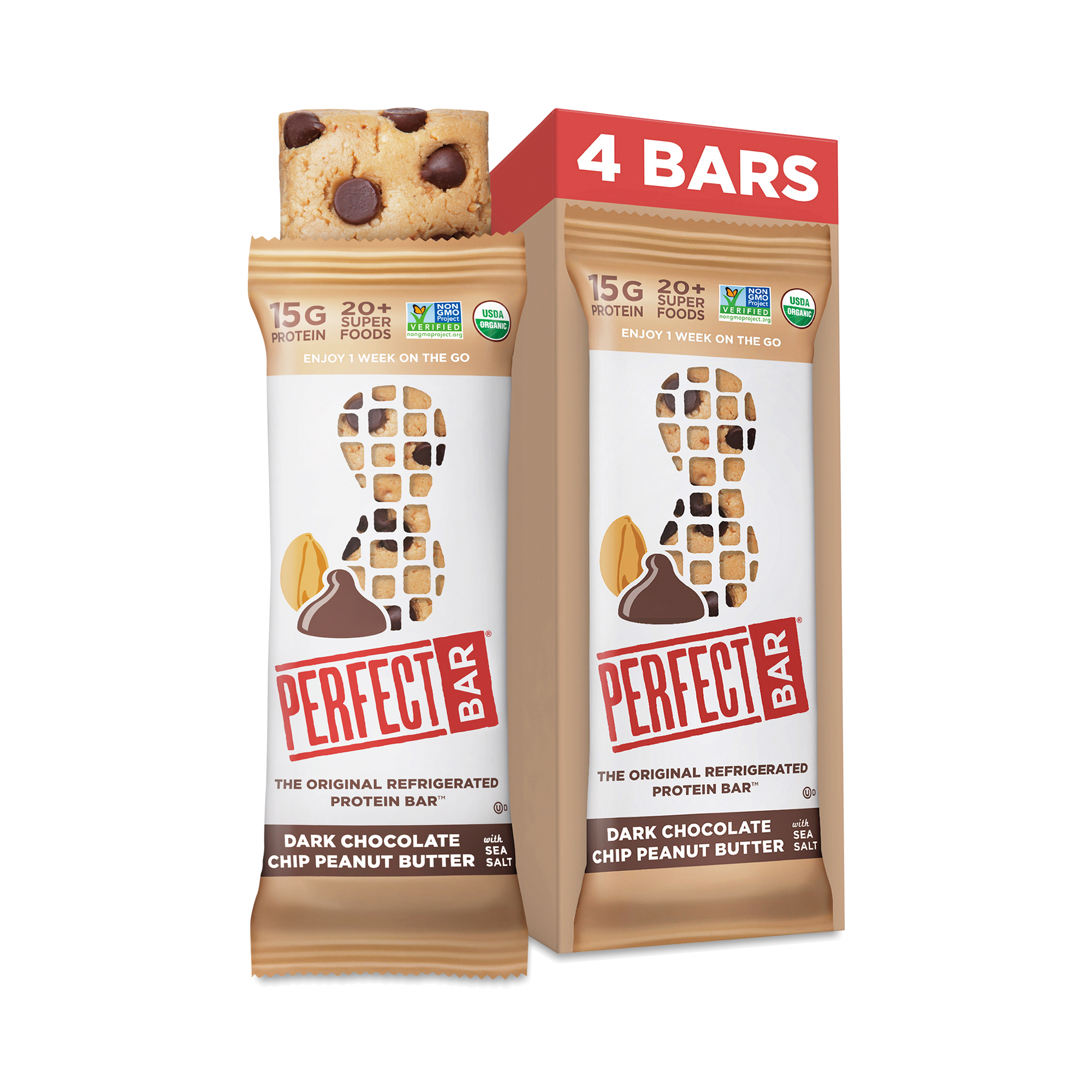 Perfect Snacks Protein Bars, Dark Chocolate Chip Peanut Butter | Thrive ...