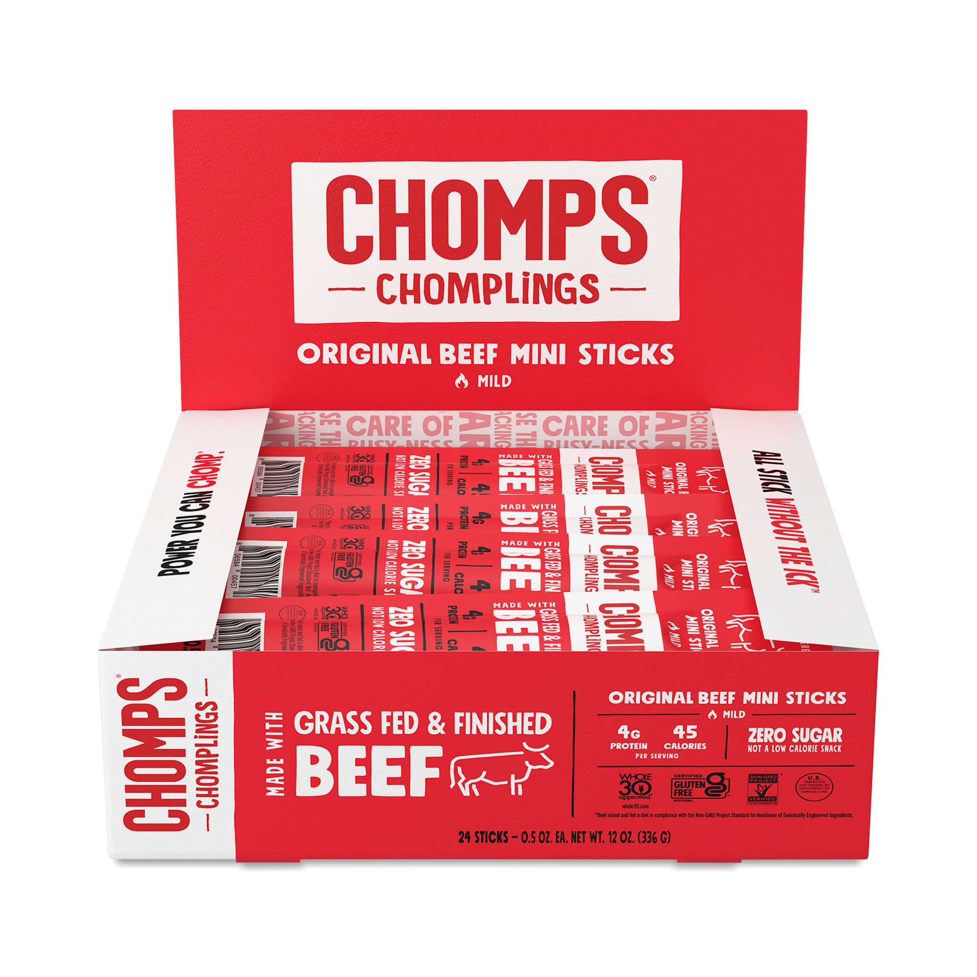 CHOMPS Grass-Fed Beef Chomplings, Mini | Thrive Market