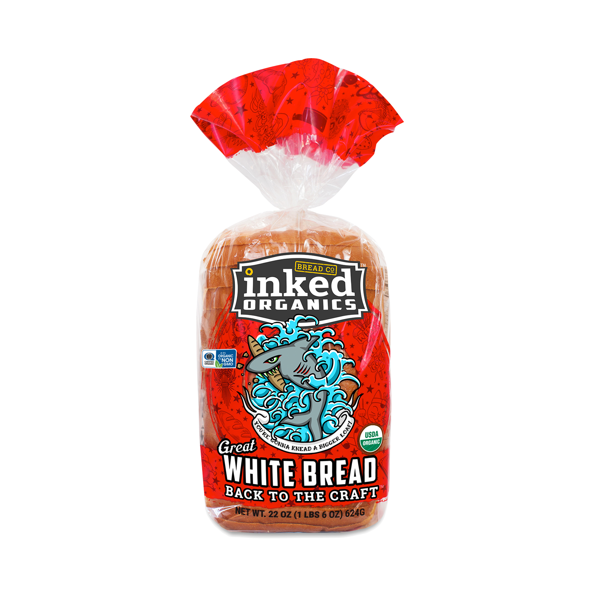 Inked Organics Organic Sliced Bread, Great White | Thrive Market