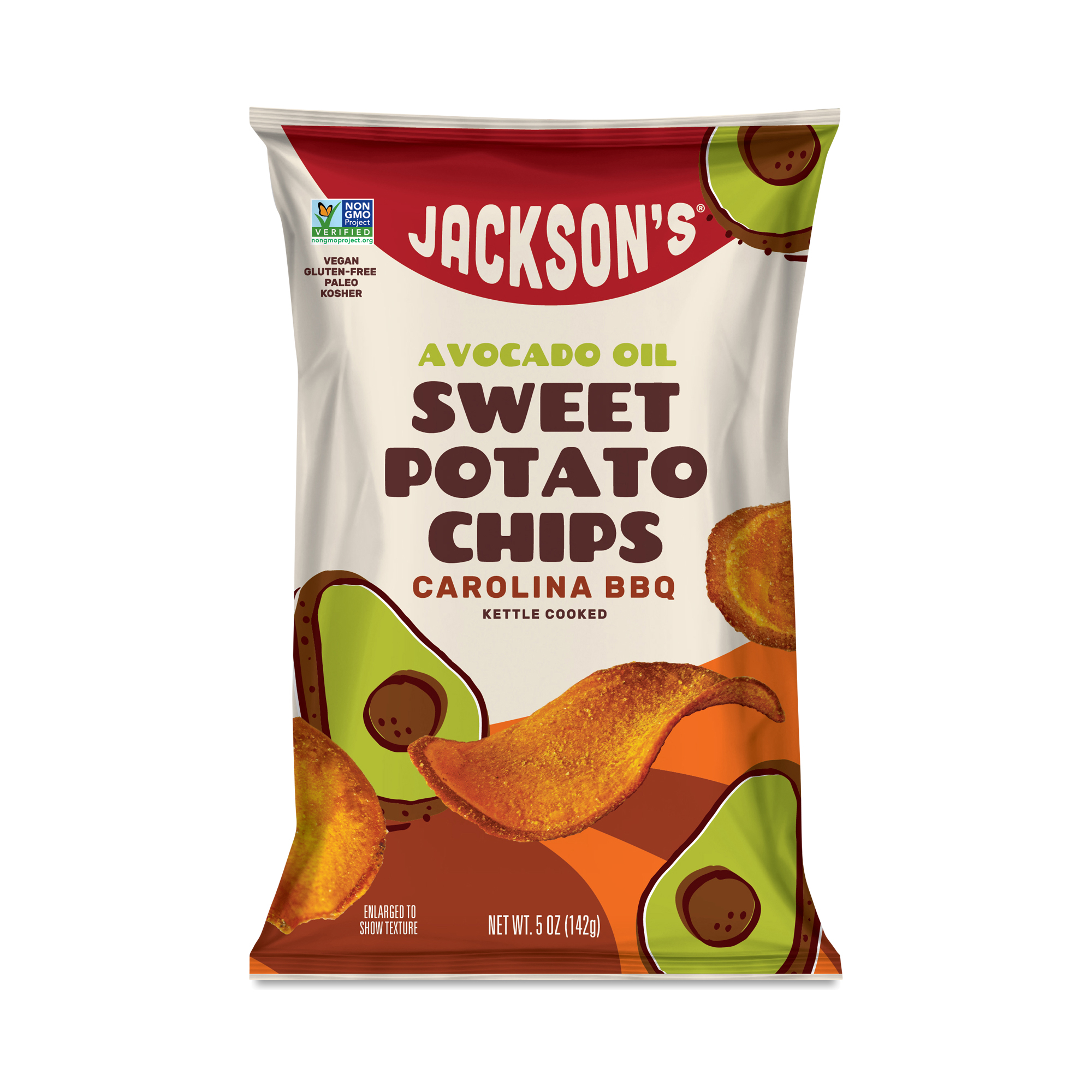 Jackson's Avocado Oil Sweet Potato Chips, Carolina BBQ | Thrive Market