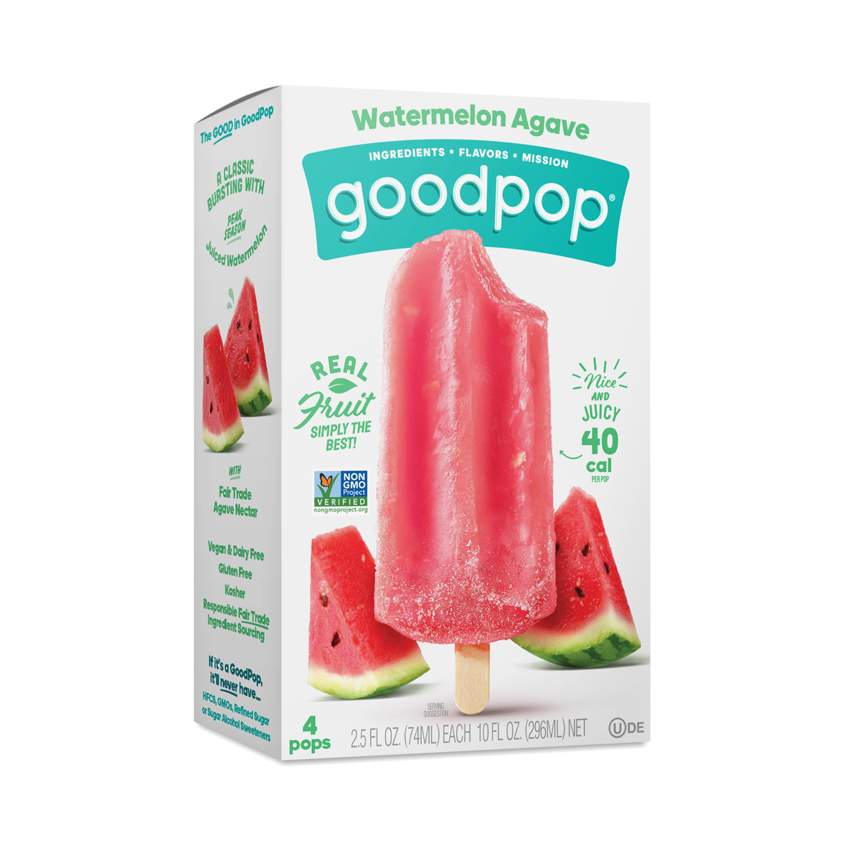 GoodPop Frozen Pops, Watermelon Agave | Thrive Market