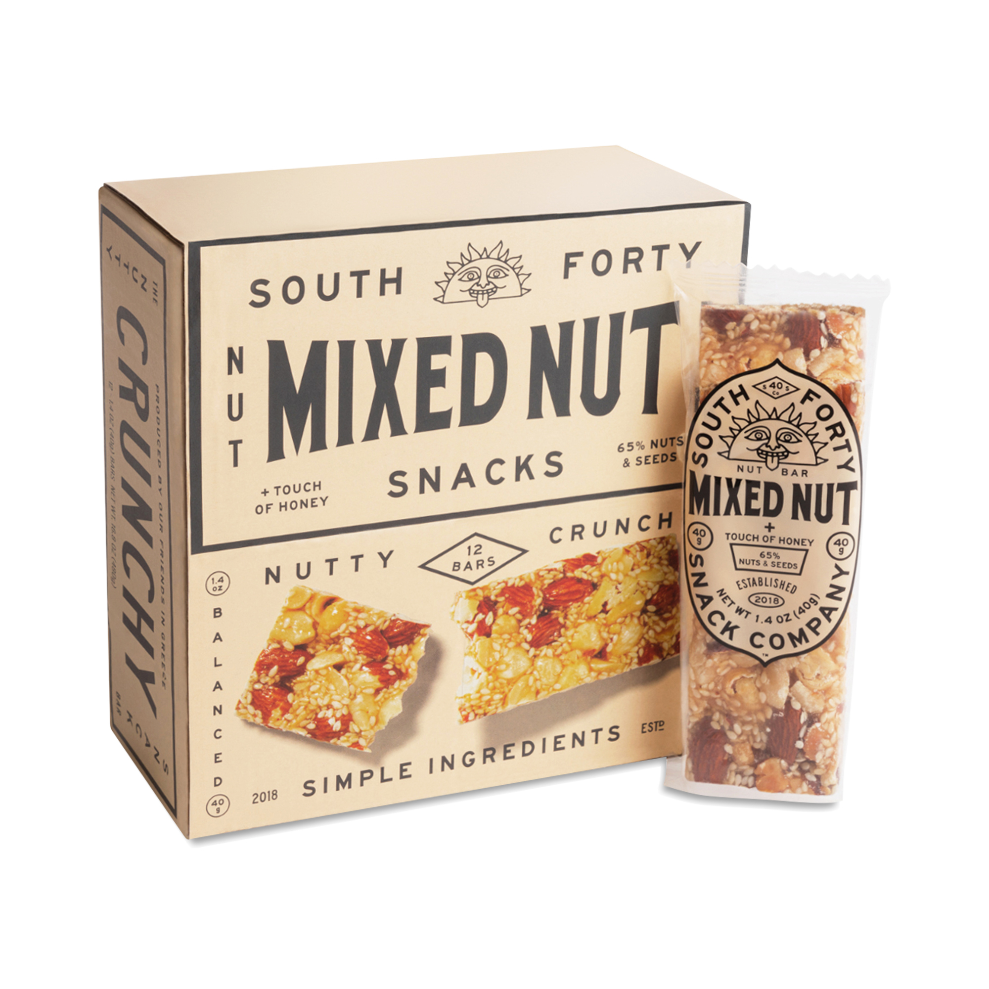 South 40 Snacks Nut Bar, Mixed Nut | Thrive Market