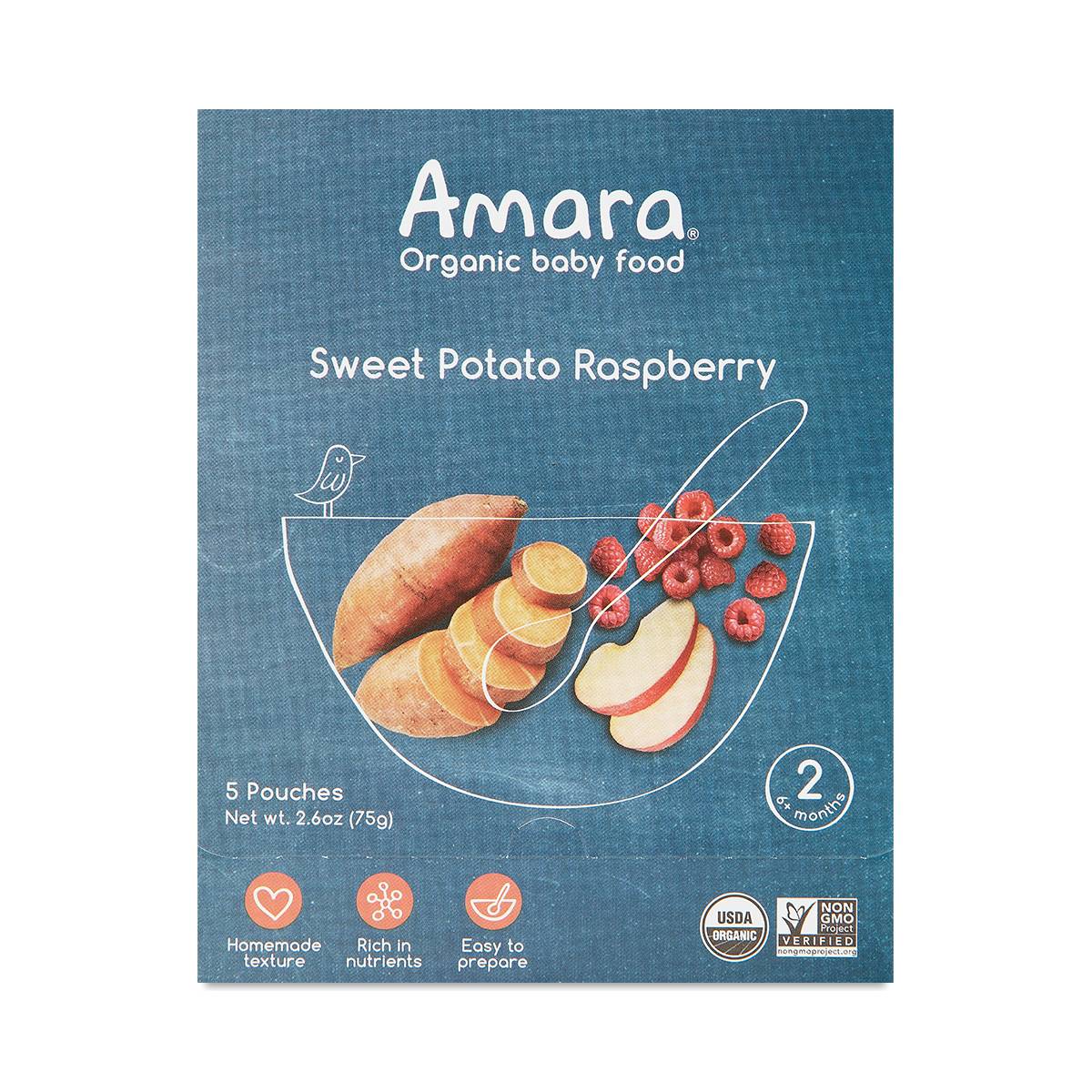 Amara Baby Food Sweet Potato & Raspberry - Thrive Market