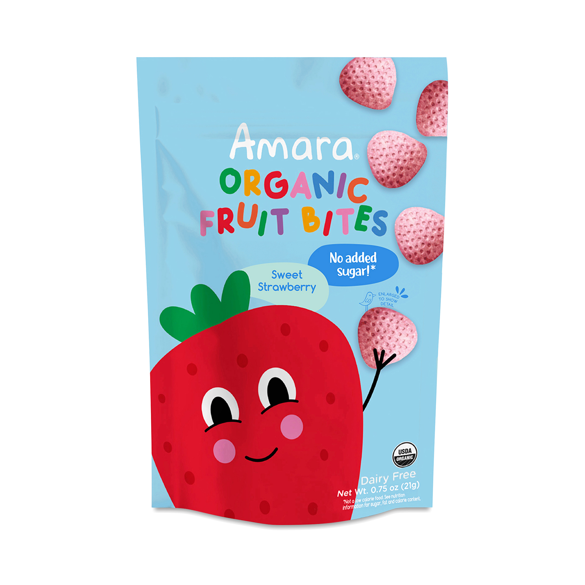Amara Organic Fruit Bites, Sweet Strawberry | Thrive Market