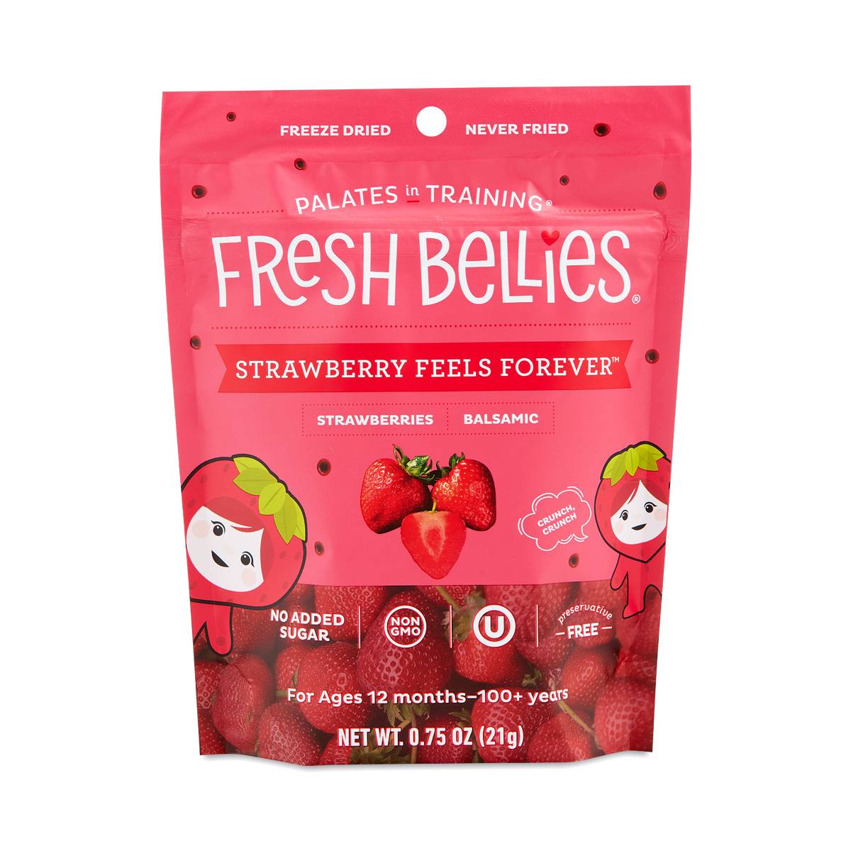 Fresh Bellies Freeze Dried Snacks, Strawberry Feels Foreve - Thrive Market