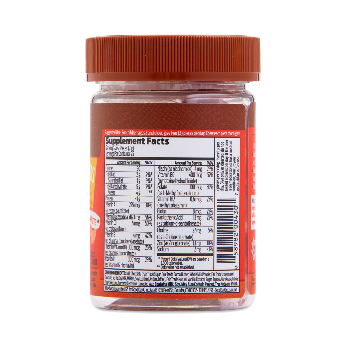 Good Day Chocolate Milk Chocolate Multivitamin Supplement for Kids ...