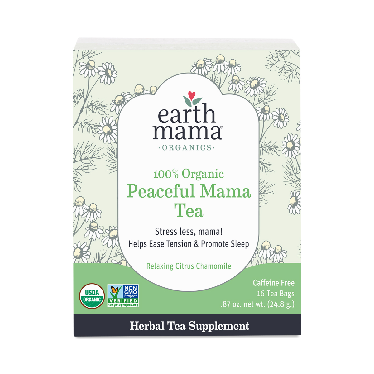 Earth Mama Organic Peaceful Mama Tea | Thrive Market