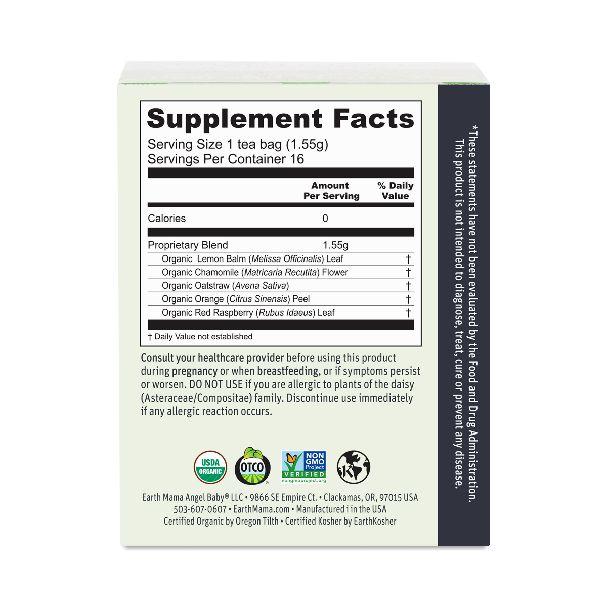 Earth Mama Organic Peaceful Mama Tea | Thrive Market