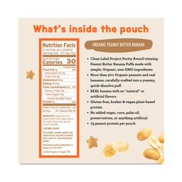 Mission MightyMe Nutty Puffs, Peanut Butter & Banana | Thrive Market