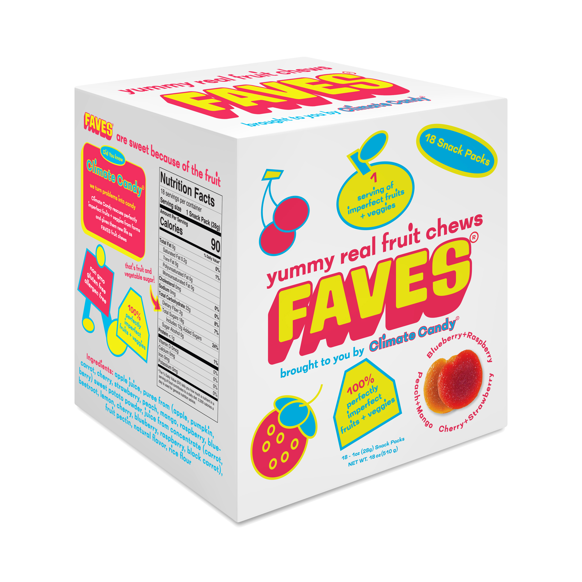 FAVES Real Fruit Chews, Assorted | Thrive Market