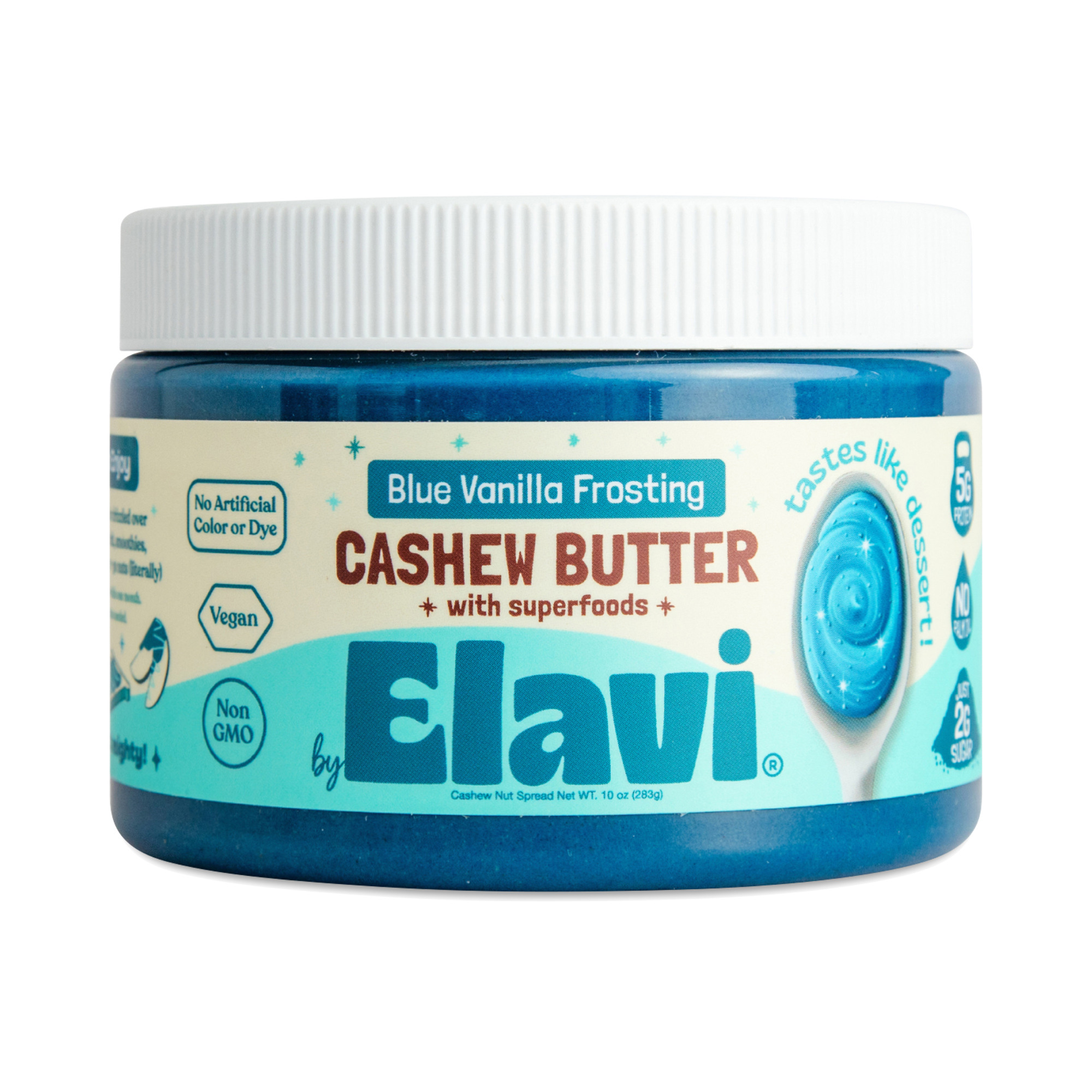 Elavi Superfood Cashew Butter, Blue Vanilla Frosting | Thrive Market