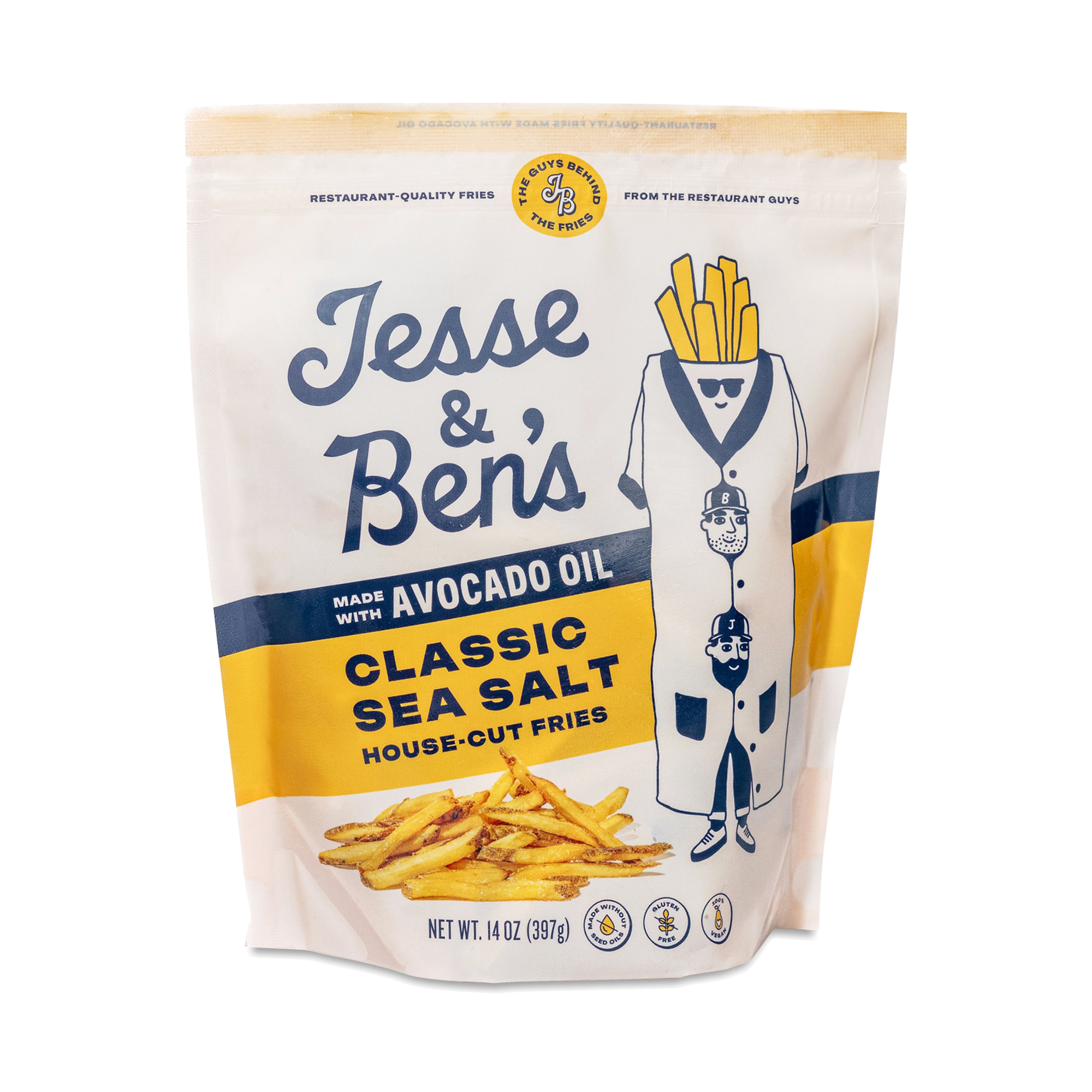 Jesse & Ben's House-Cut Fries Made With Avocado Oil, Classic Sea Salt ...