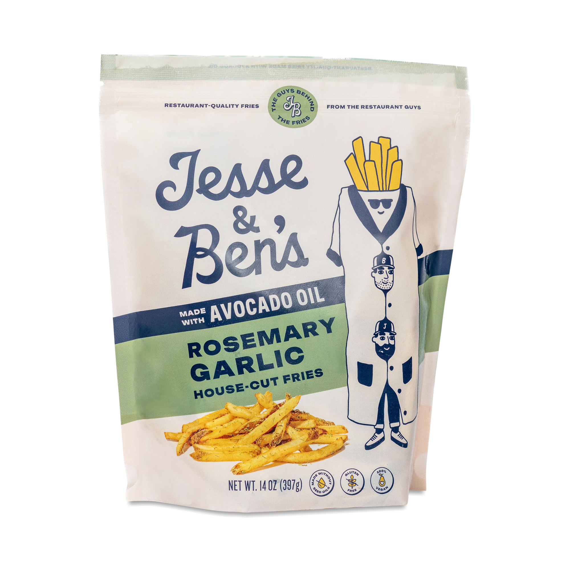 Jesse & Ben's House-Cut Fries Made With Avocado Oil, Rosemary Garlic ...