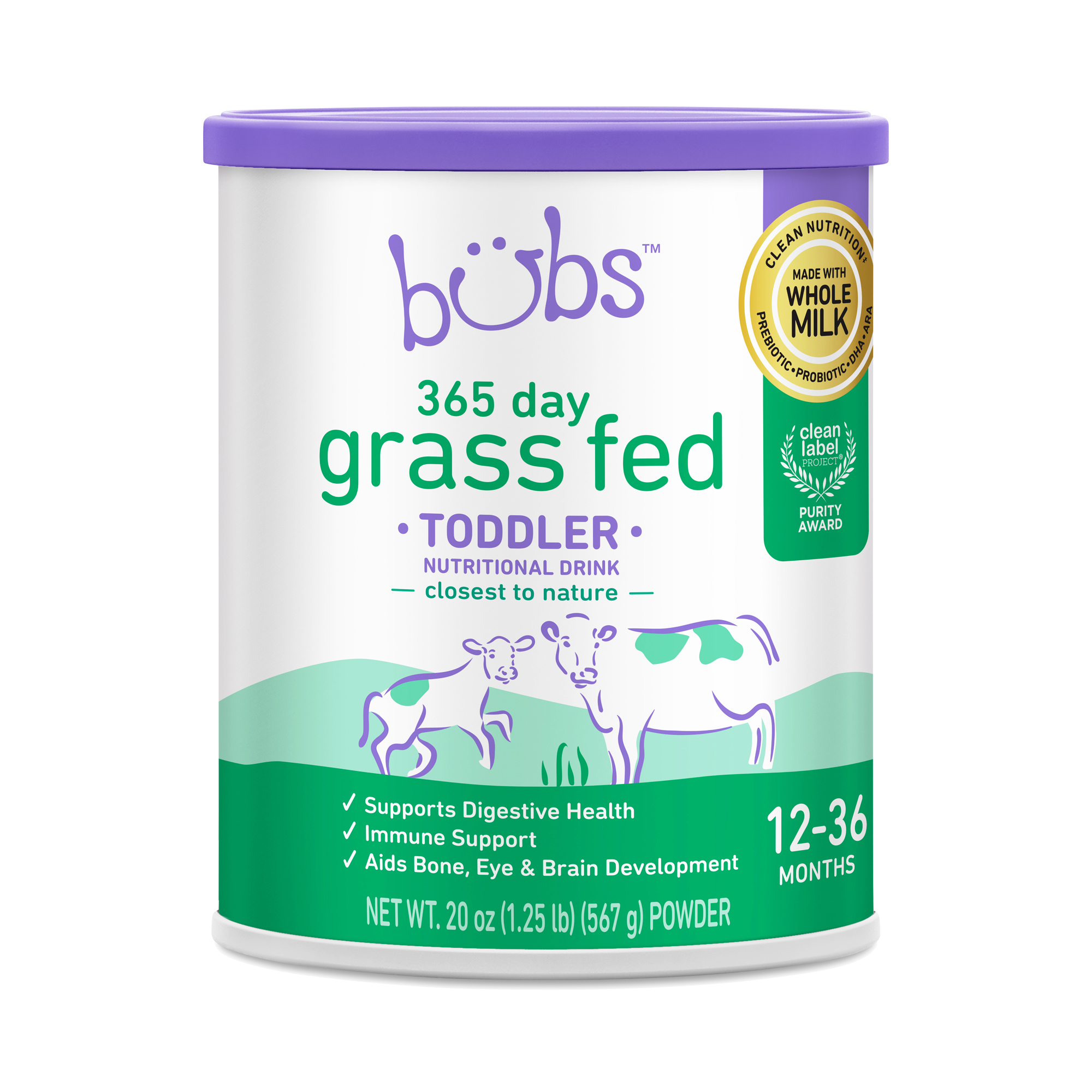 Bubs Grass Fed Cow Toddler Formula | Thrive Market