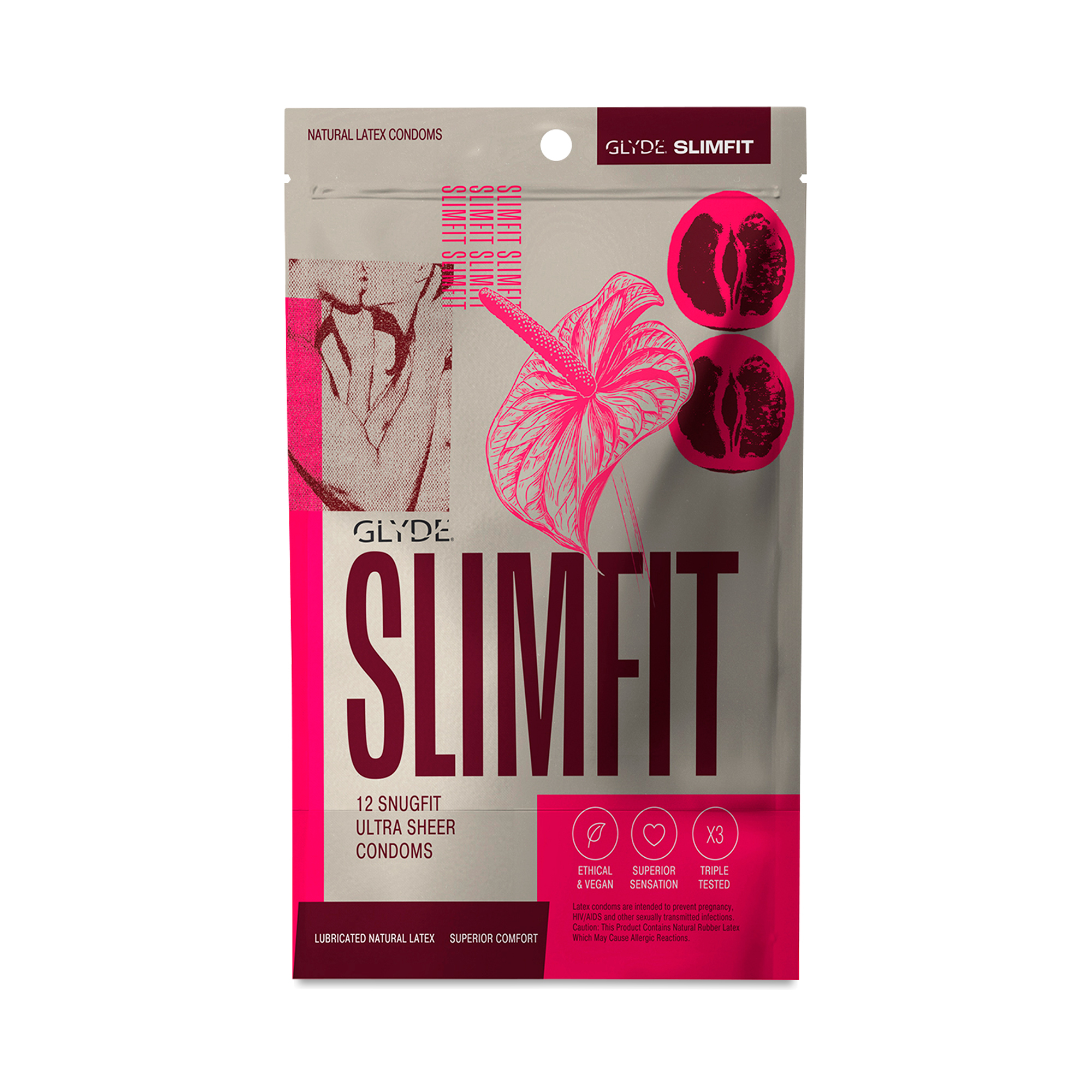 GLYDE Ultra Sheer Condoms, Slimfit | Thrive Market