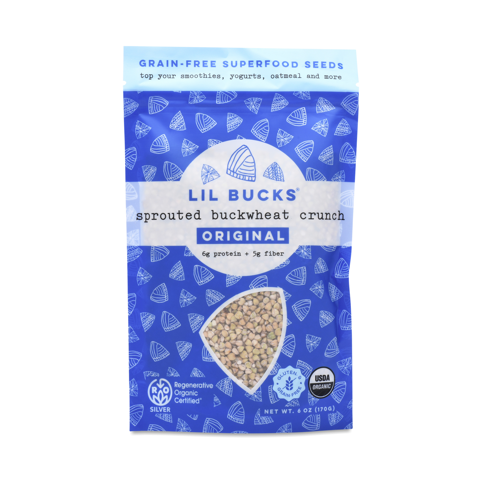 Lil Bucks Sprouted Buckwheat Crunch, Original | Thrive Market