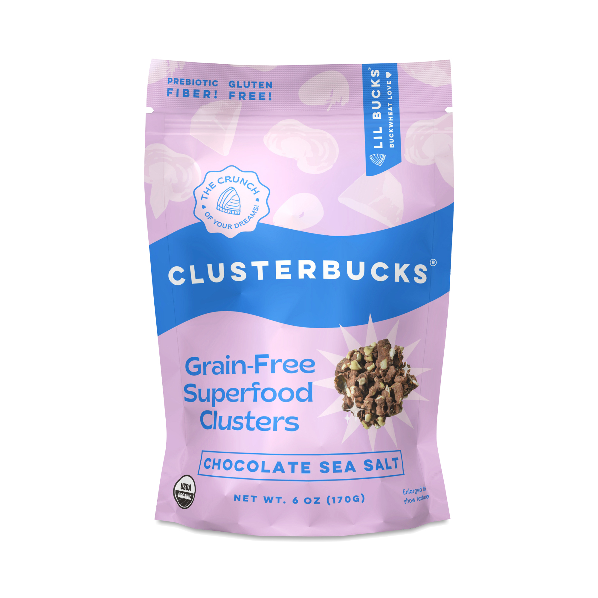 Lil Bucks Clusterbucks, Chocolate Sea Salt | Thrive Market