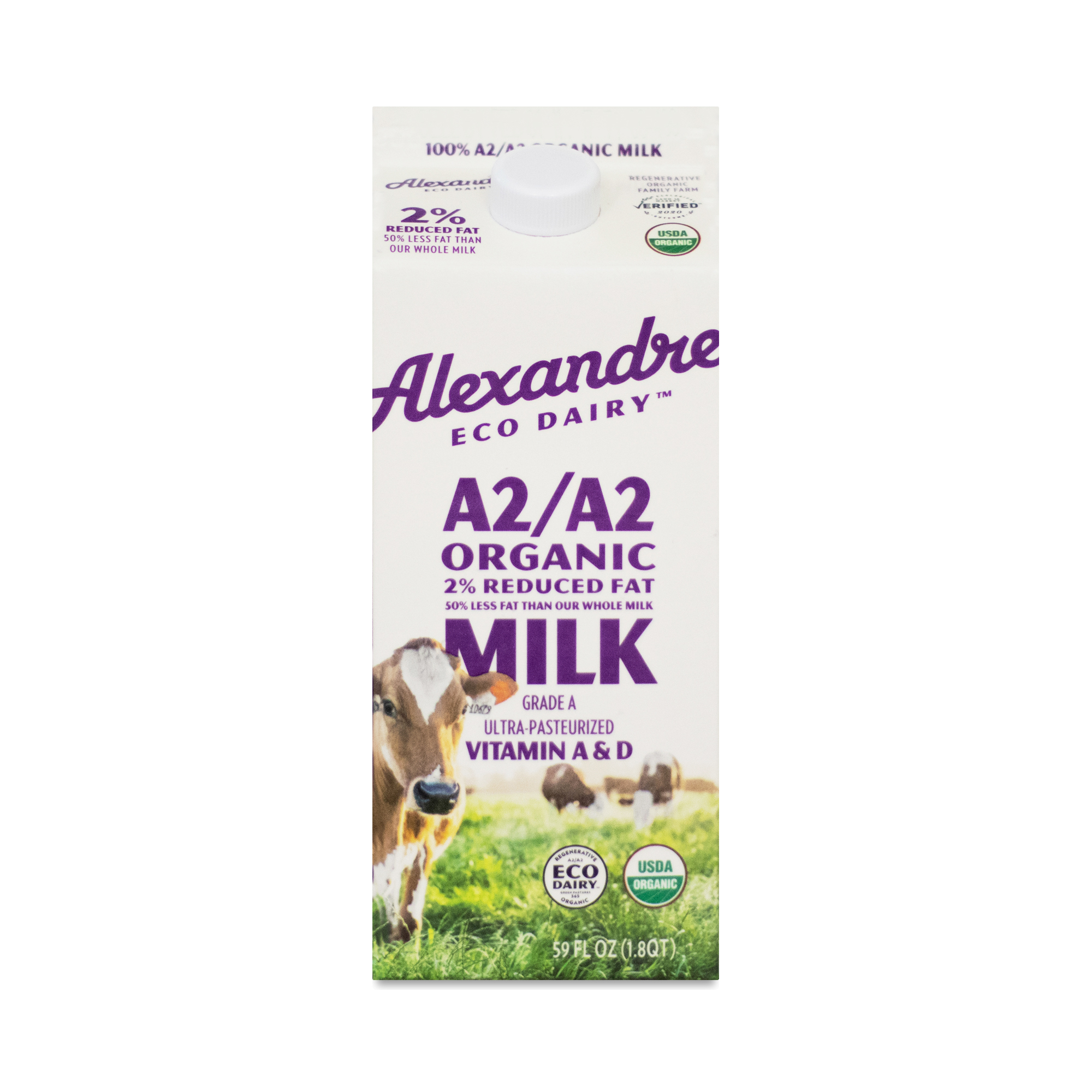 Alexandre Family Farm A2/A2 Milk, Reduced Fat 2% | Thrive Market